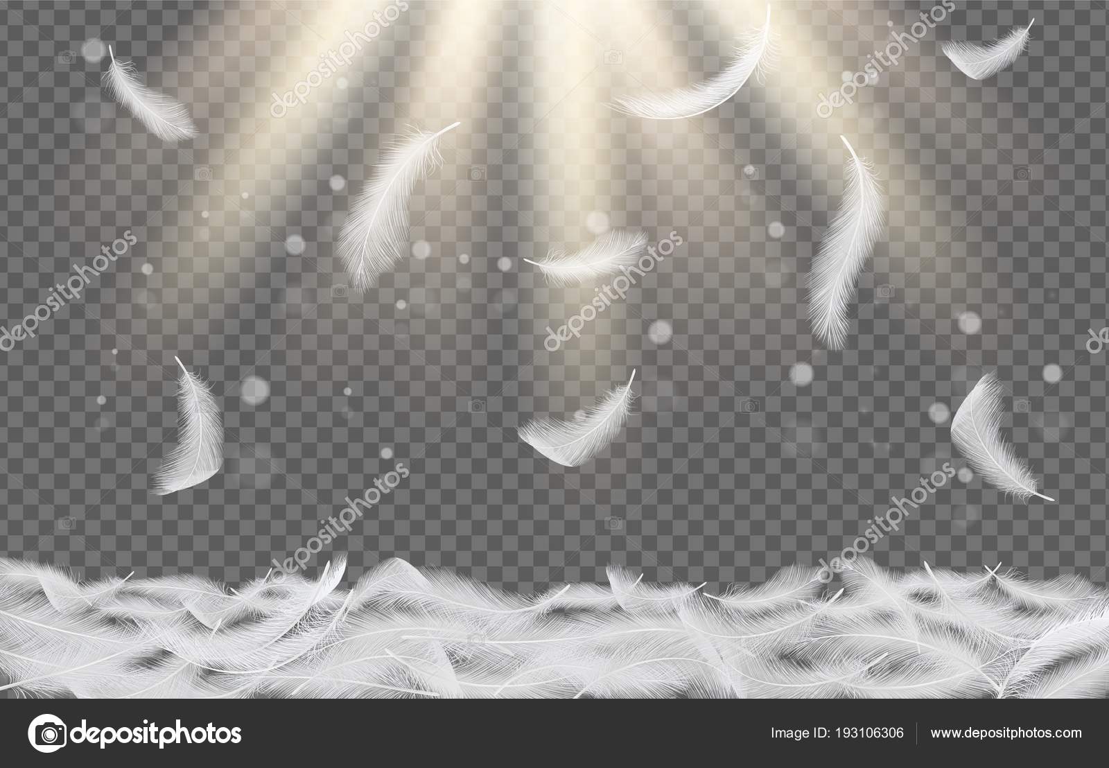 White Feathers Falling