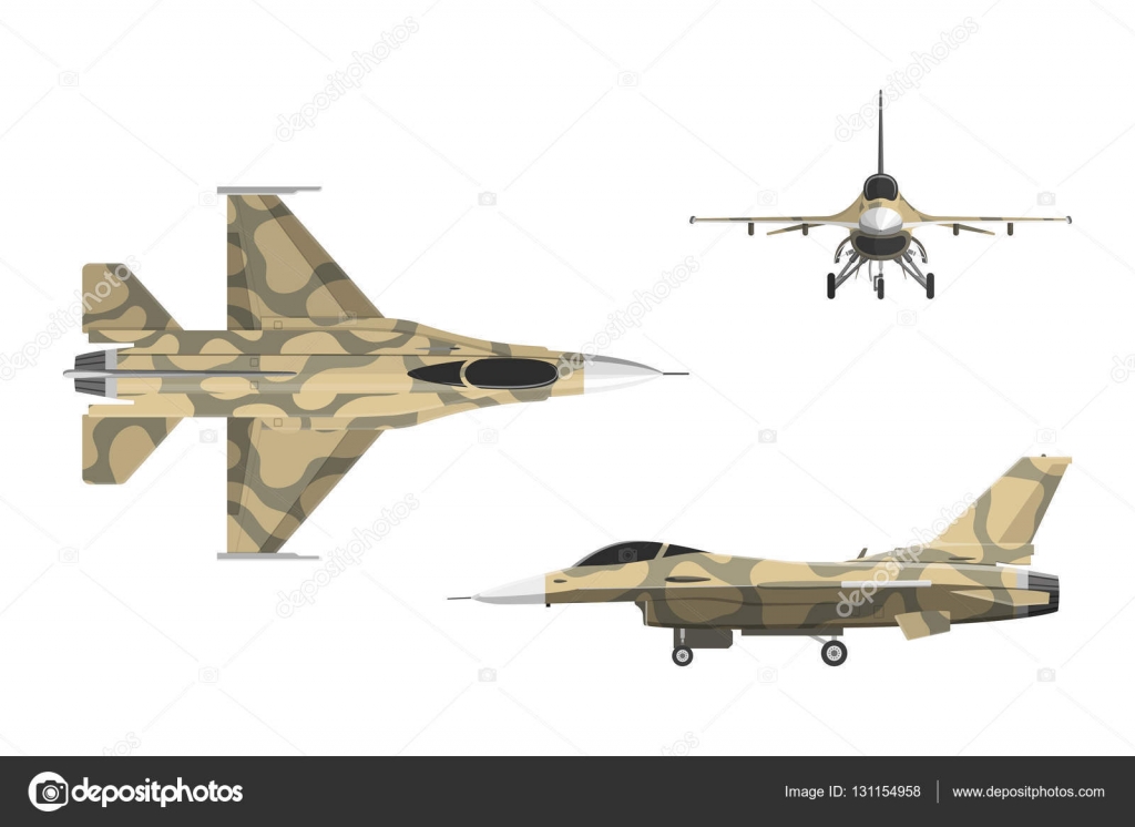 Vista Lateral De Avioes Do Exercito