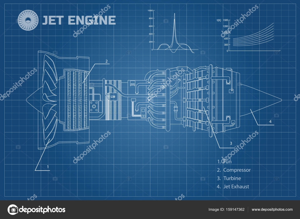 Jet Engine Blue Prints