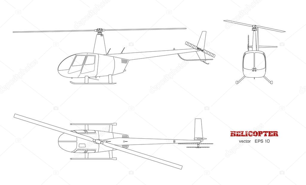 Diagrama De Alas De Helicóptero 🚁 ATAK 1 Helicopter