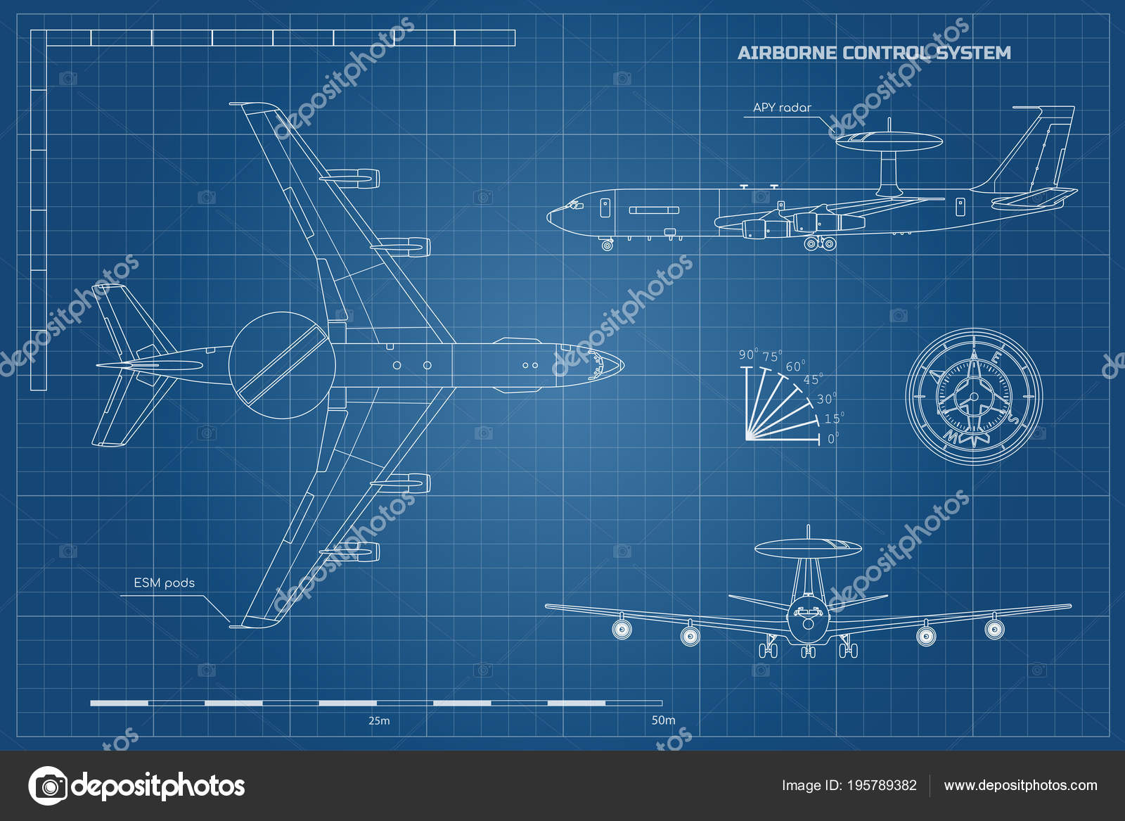 Outline blueprint of military aircraft. Top, front and side jet view ... Outline blueprint of military aircraft. Top, front and side jet view ...