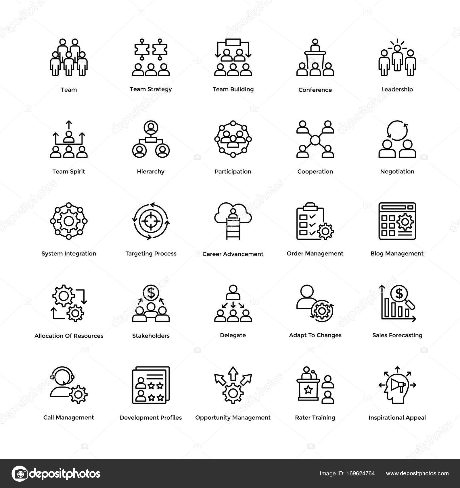 Project Management Vector Icons Set 3 Stock Vector by ©vectorsmarket ...