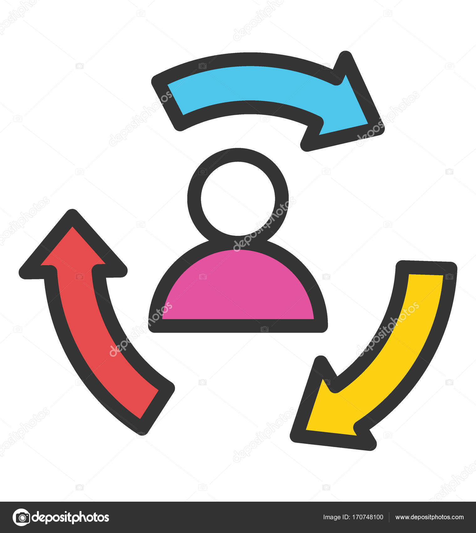 Employee Turnover Vector Icon Stock Vector Image by ©vectorsmarket ...