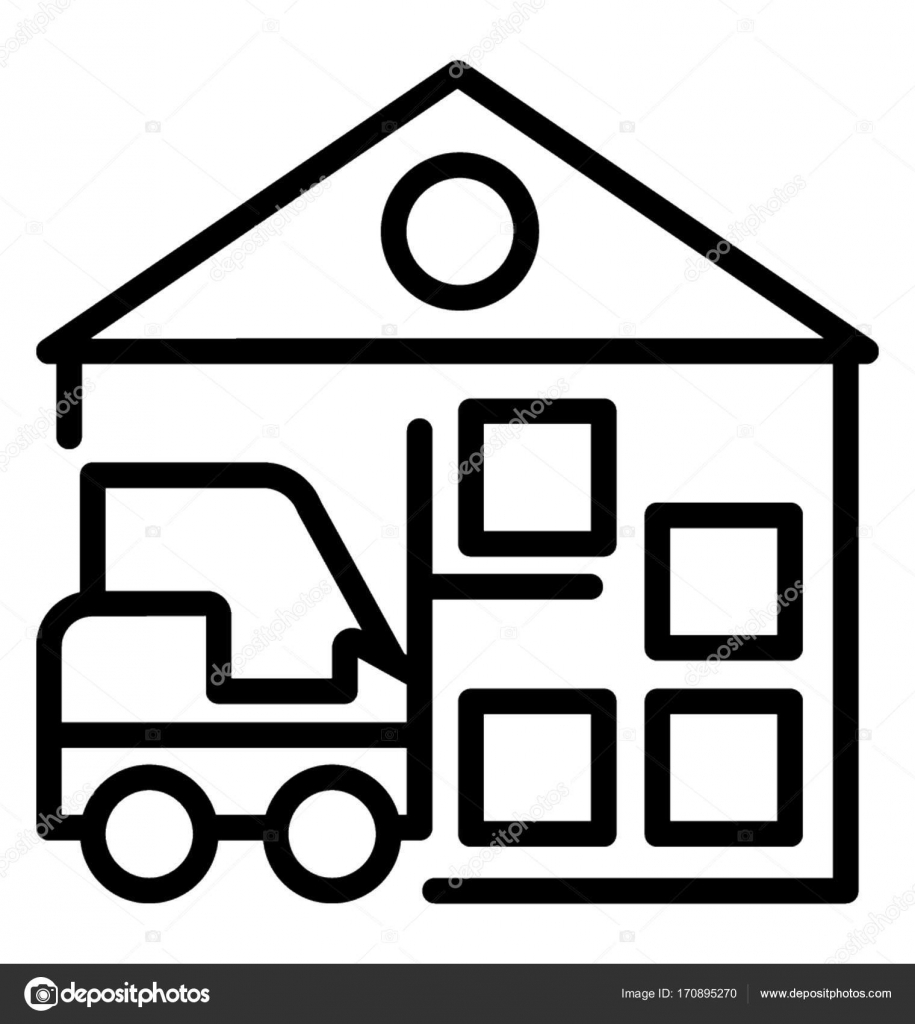 Icône vectorielle de stockage d'entrepôt Vecteur par ©vectorsmarket ...