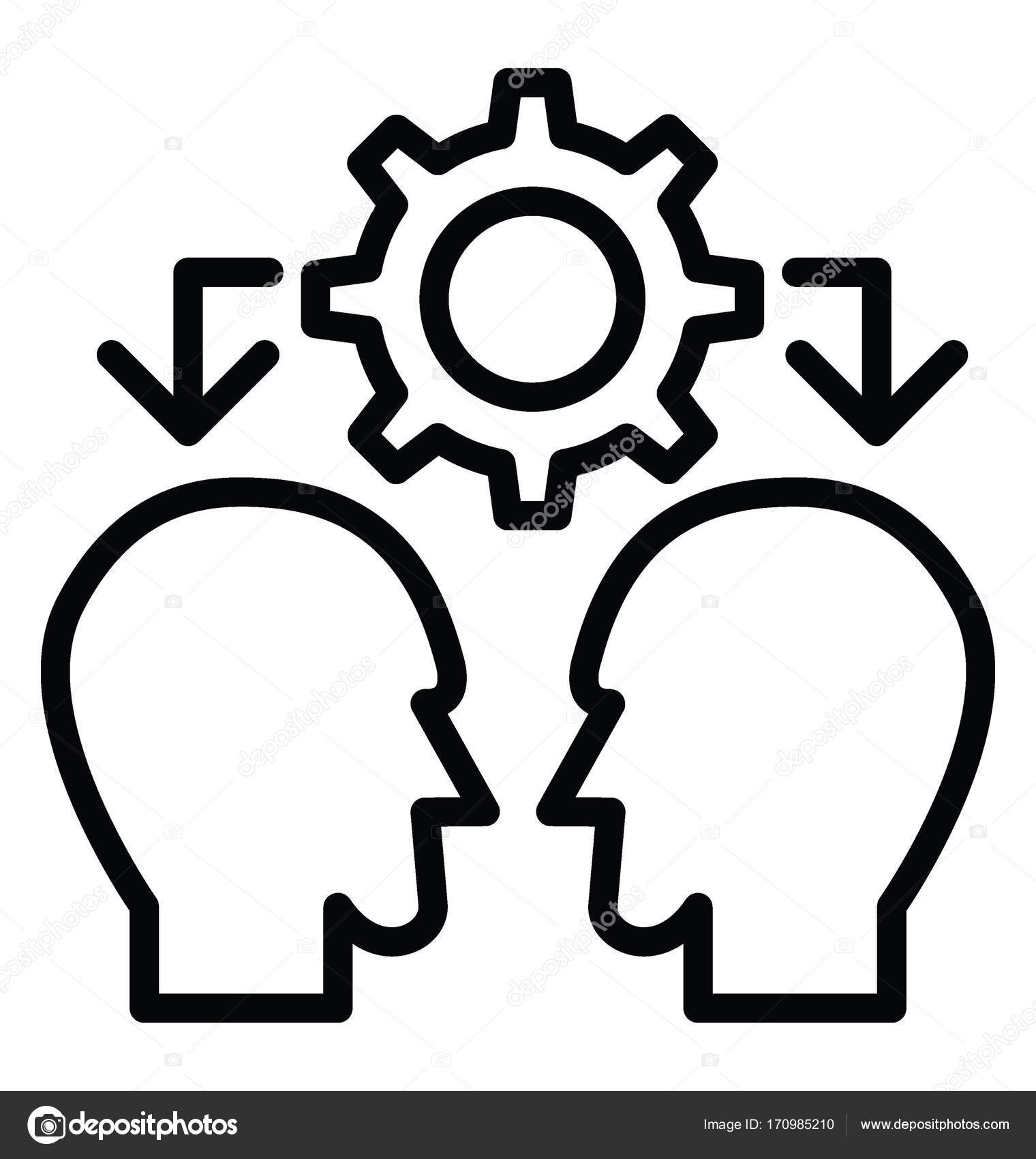 Icon: conflict | Conflict Management Vector Icon — Stock Vector ...