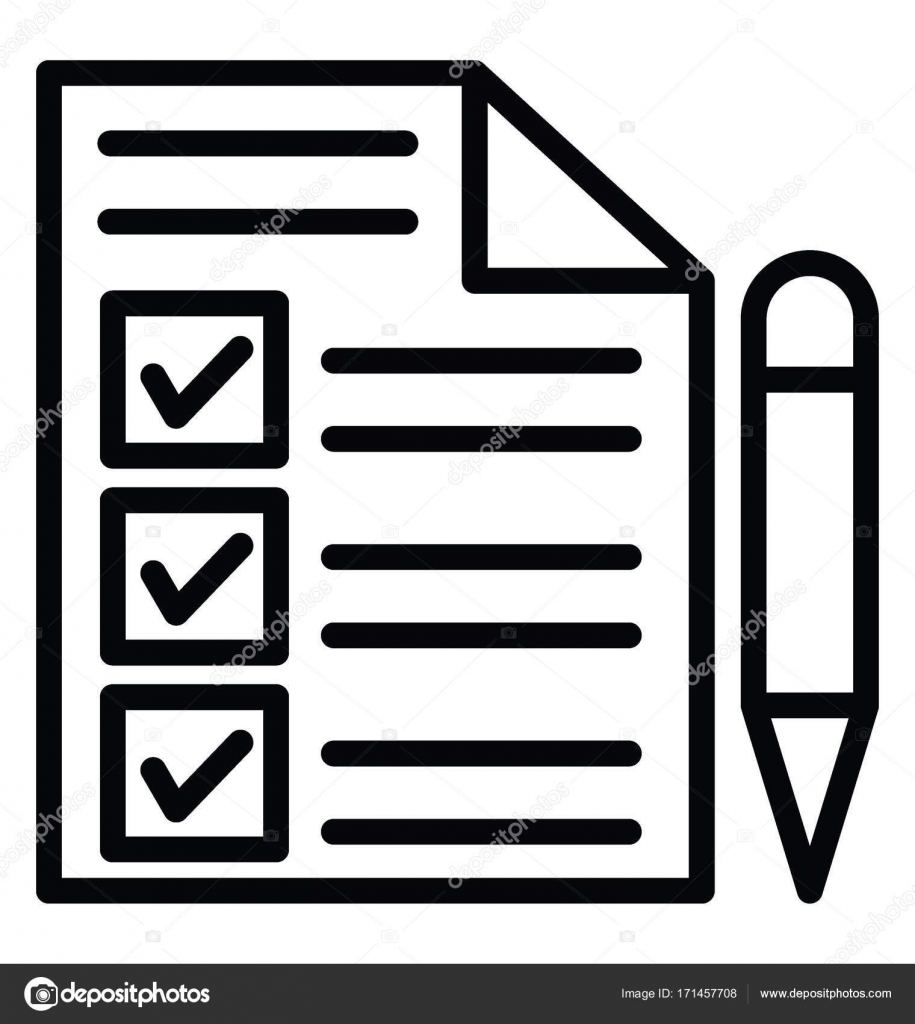 Checklist Vector Icon Stock Vector by ©vectorsmarket 171457708