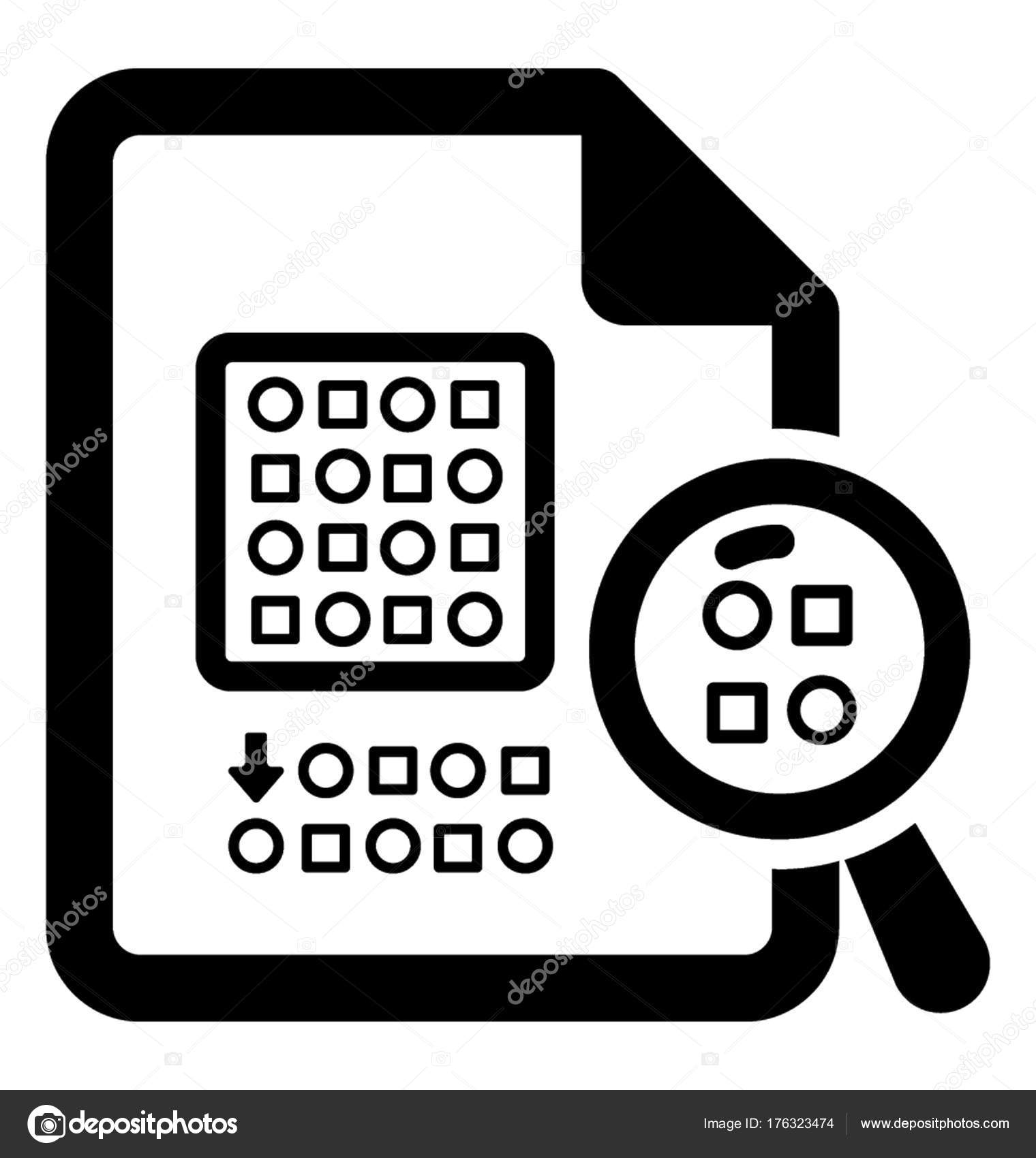 Random Sampling Glyph Icon Stock Vector by ©vectorsmarket 176323474