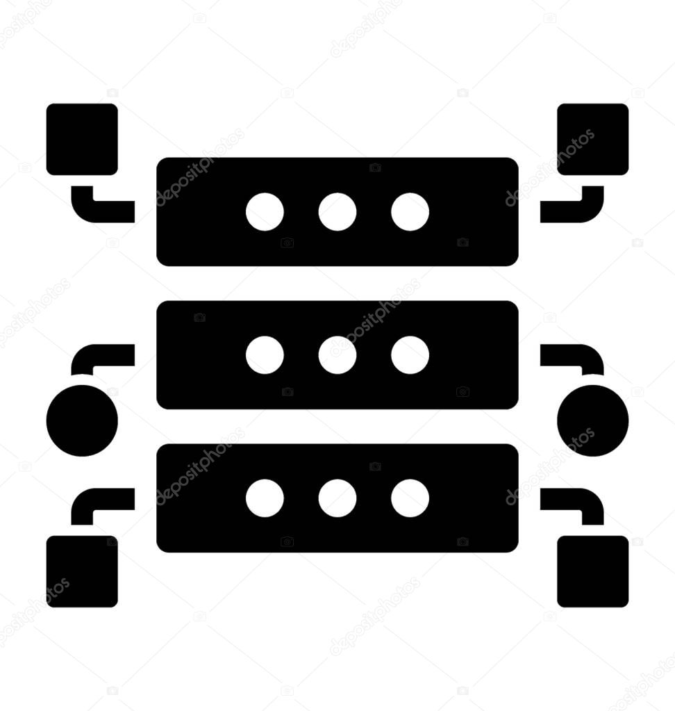 Server Management Glyph Icon — Stock Vector © vectorsmarket #176321076