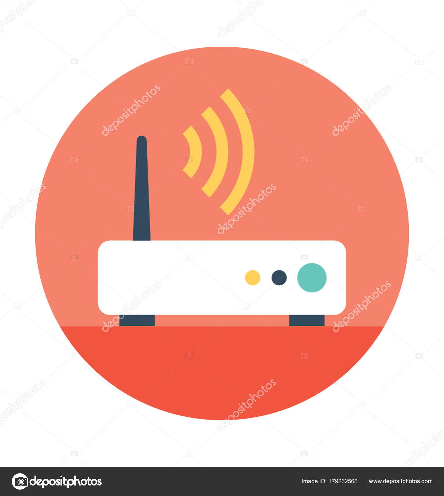 Wifi Router Vector Icon Stock Vector Image by ©vectorsmarket #179262566