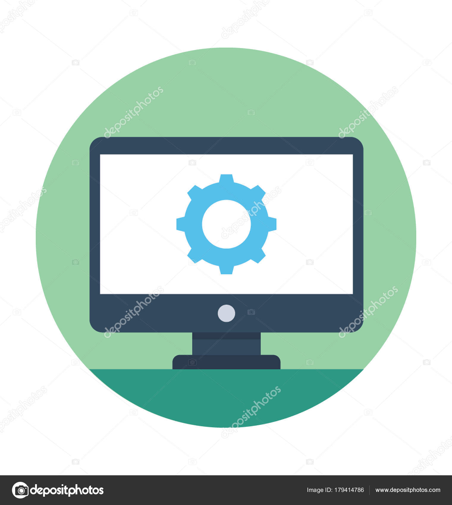 Screen Settings Vector Icon Stock Vector Image by ©vectorsmarket #179414786