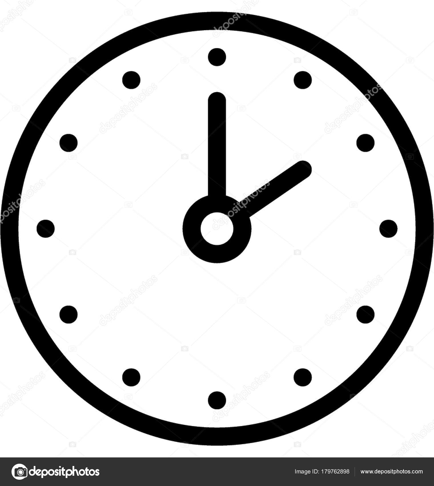 Clock Flat Vector Icon Stock Vector Image by ©vectorsmarket #179762898