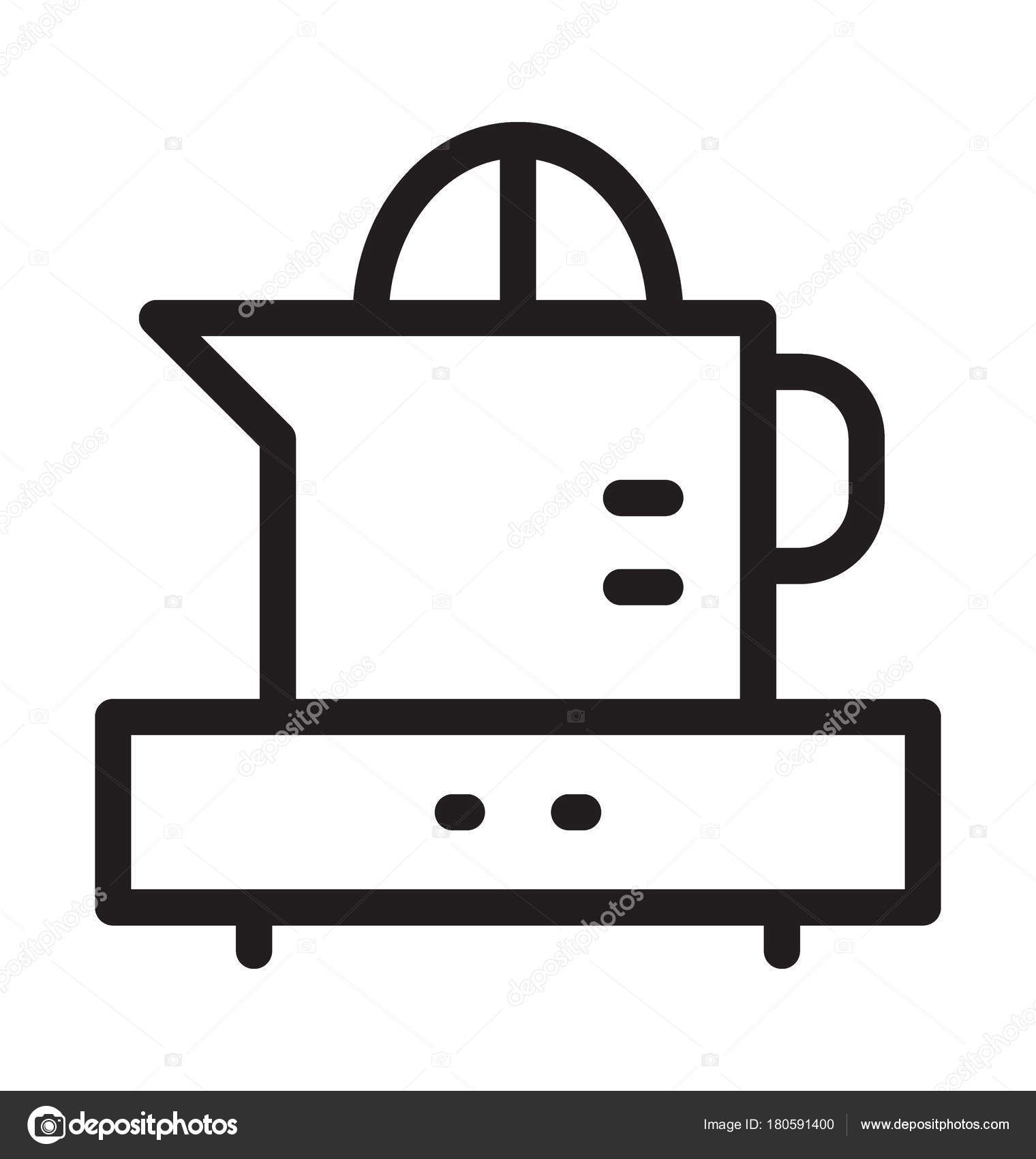 Squeezer Machine Vector Outline Icon Stock Vector Image by ...