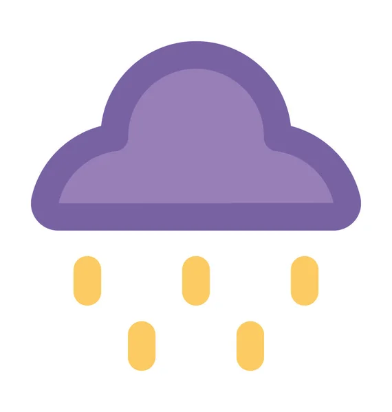 Raining Flat Vector Icon Stock Vector by ©vectorsmarket 182195414