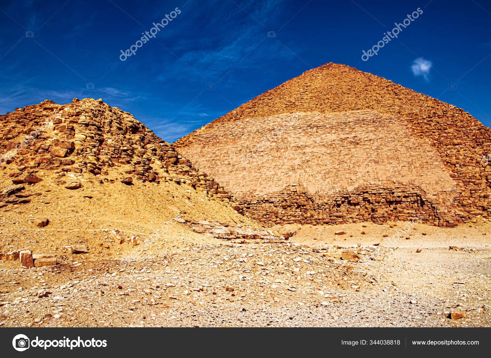 Broken pyramid is an Egyptian pyramid in Dakhshur, erected durin ...
