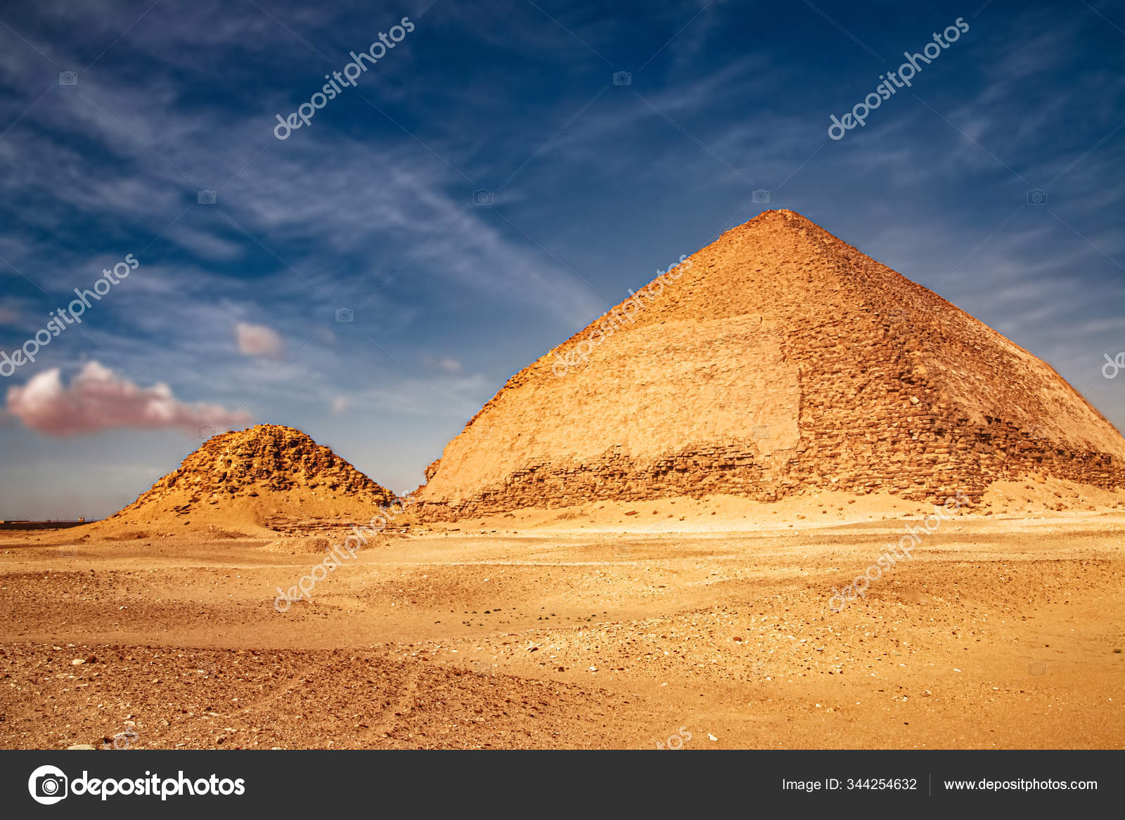 Broken pyramid is an Egyptian pyramid in Dakhshur, erected durin ...