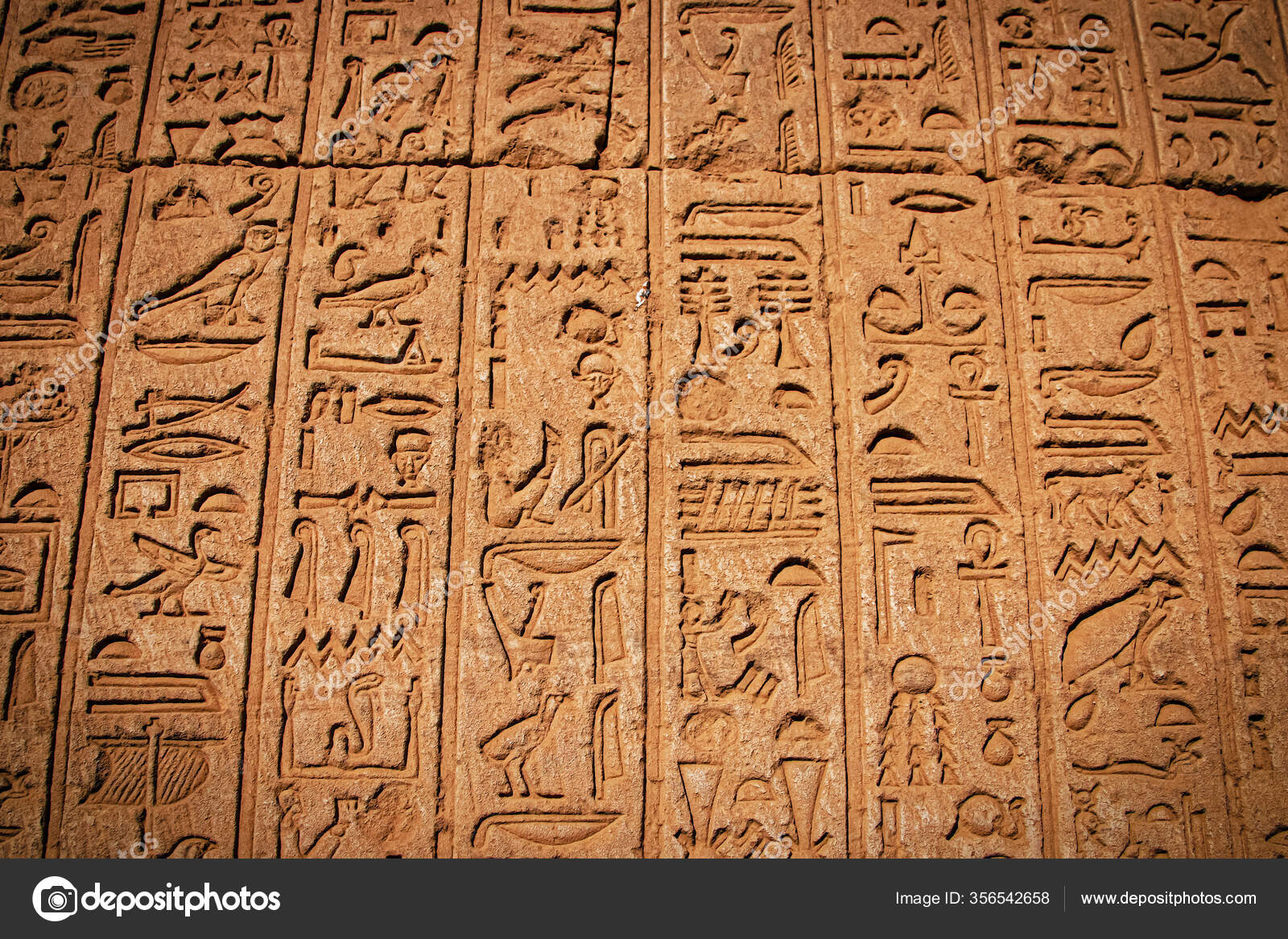 Ancient Egyptian Writing Egyptian Hieroglyphs — Stock Photo © Abrill ...