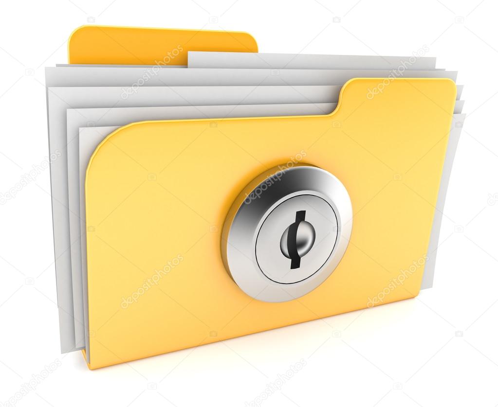 Folder, concept of "saving files" 3d — Stock Photo © pogotskyihk #126294842