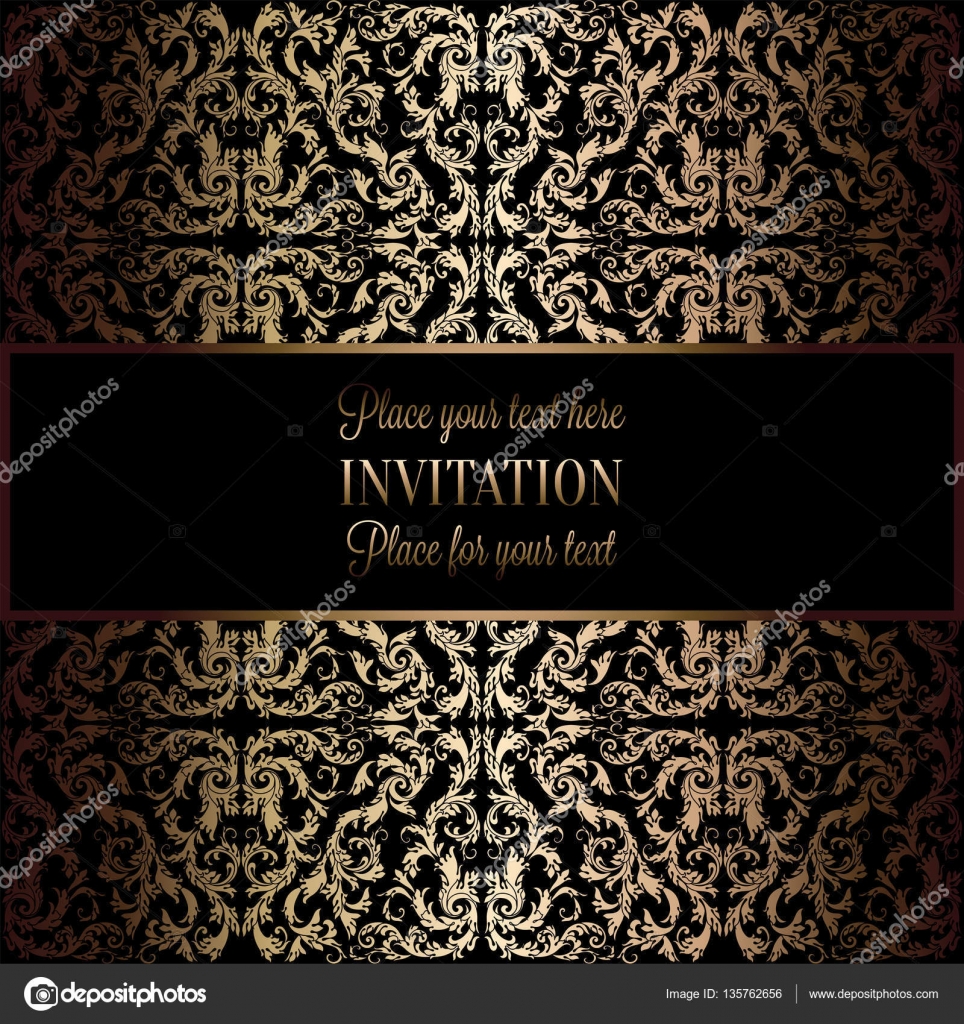 Black Gold Vintage Wallpaper