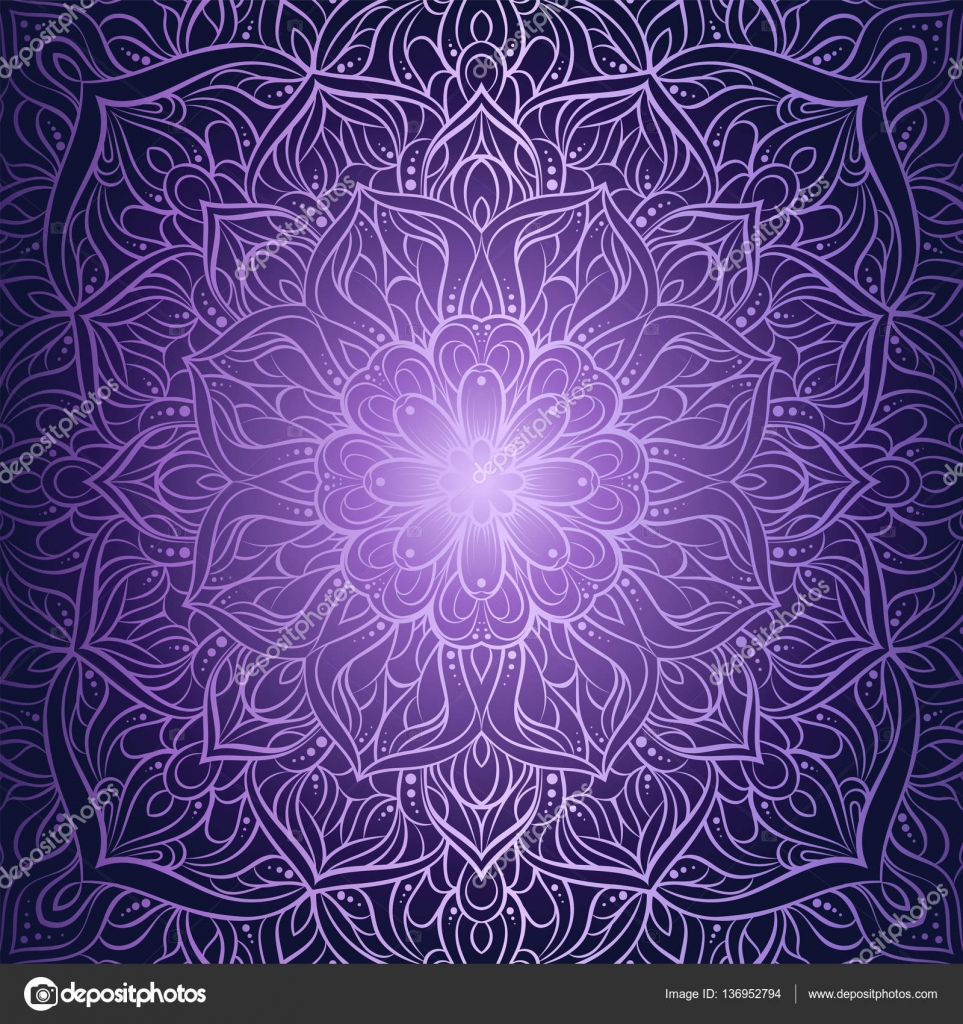 Purple Vintage Wallpaper Pattern