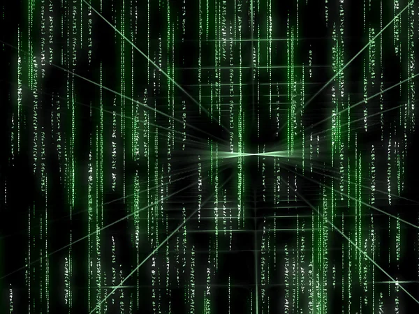 Abstract matrix background - digitally generated image — Stock Photo ...