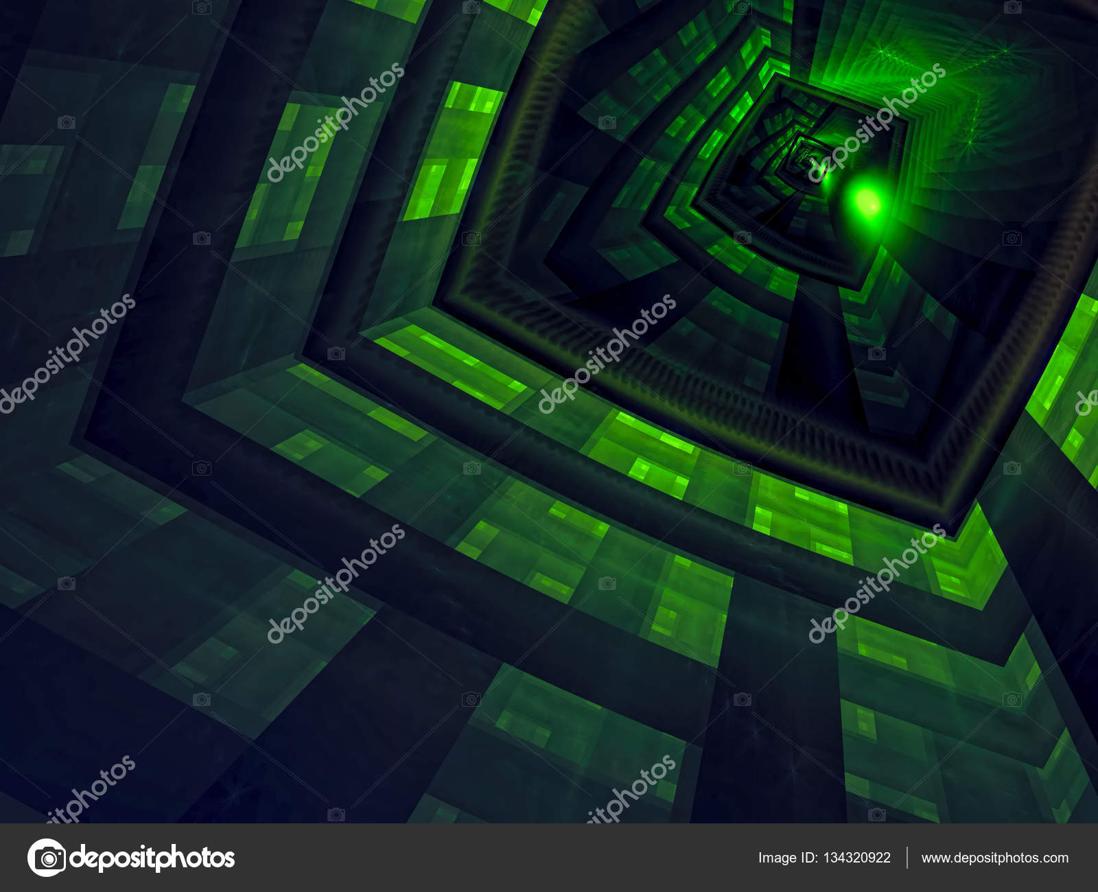 Mystery green background - abstract digitally generated image Stock ...