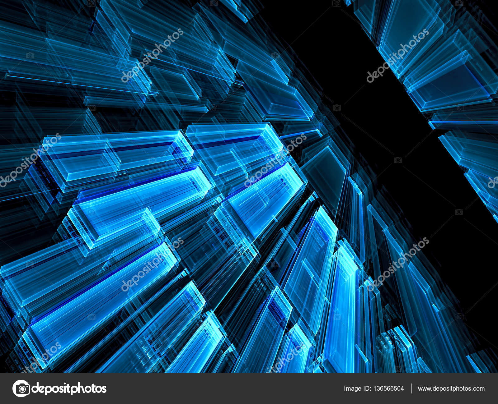 Perspective technology background - abstract digitally generated Stock ...