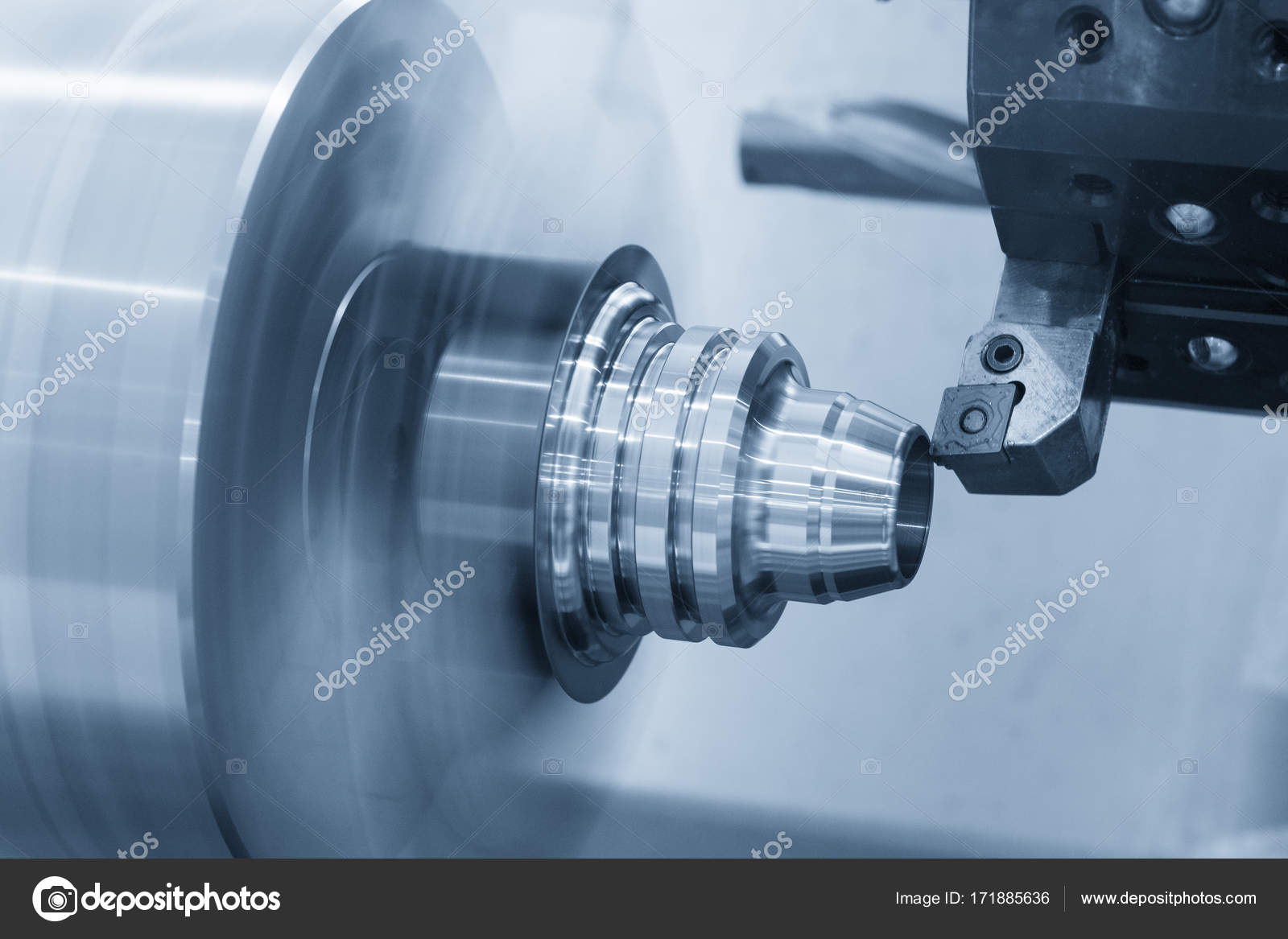 CNC lathe machine (Turning machine) Stock Photo by ©Pixel_B 171885636 CNC lathe machine (Turning machine) Stock Photo by ©Pixel_B 171885636