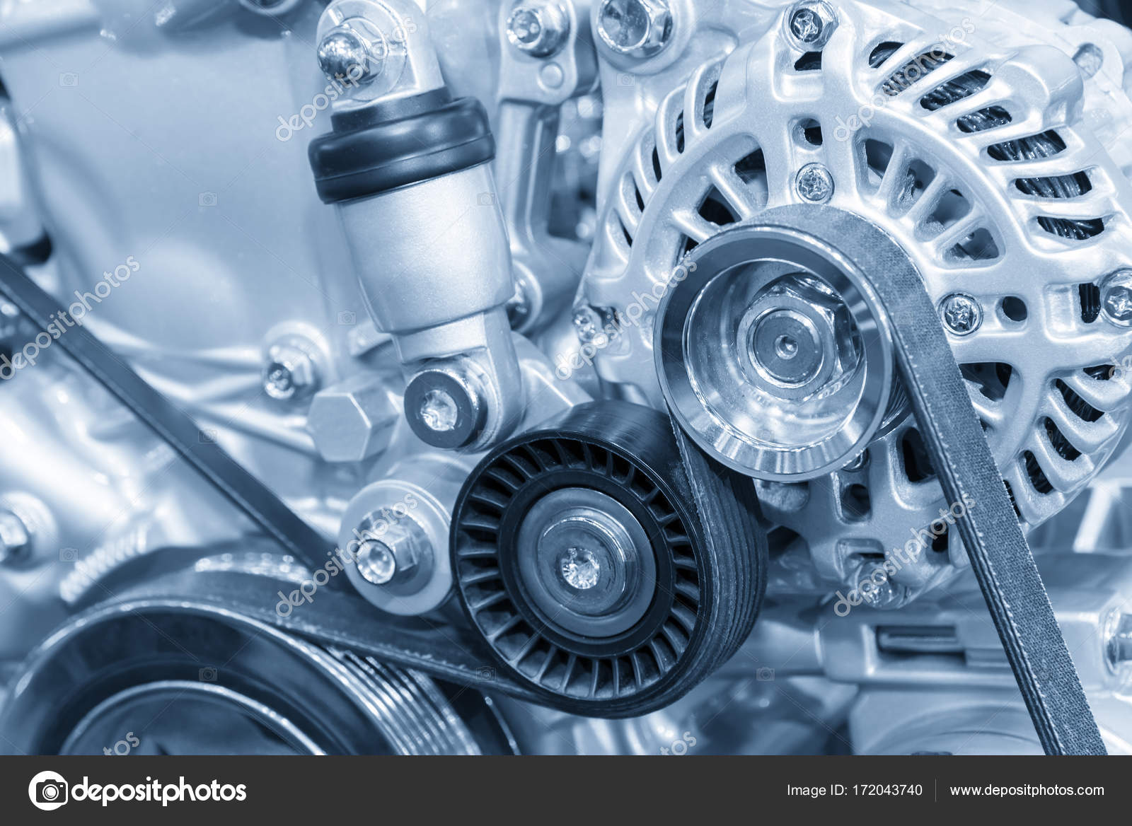The car alternator in the light blue scene . Stock Photo by ©Pixel_B ...