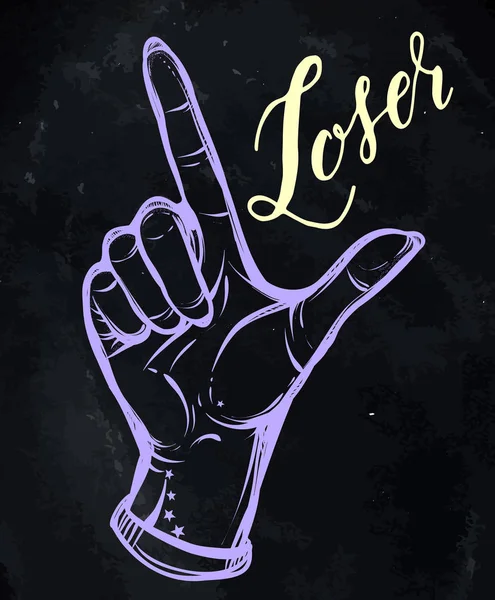 Hand gesture, Loser. Stock Vector Image by ©HikaruD88 #149990474