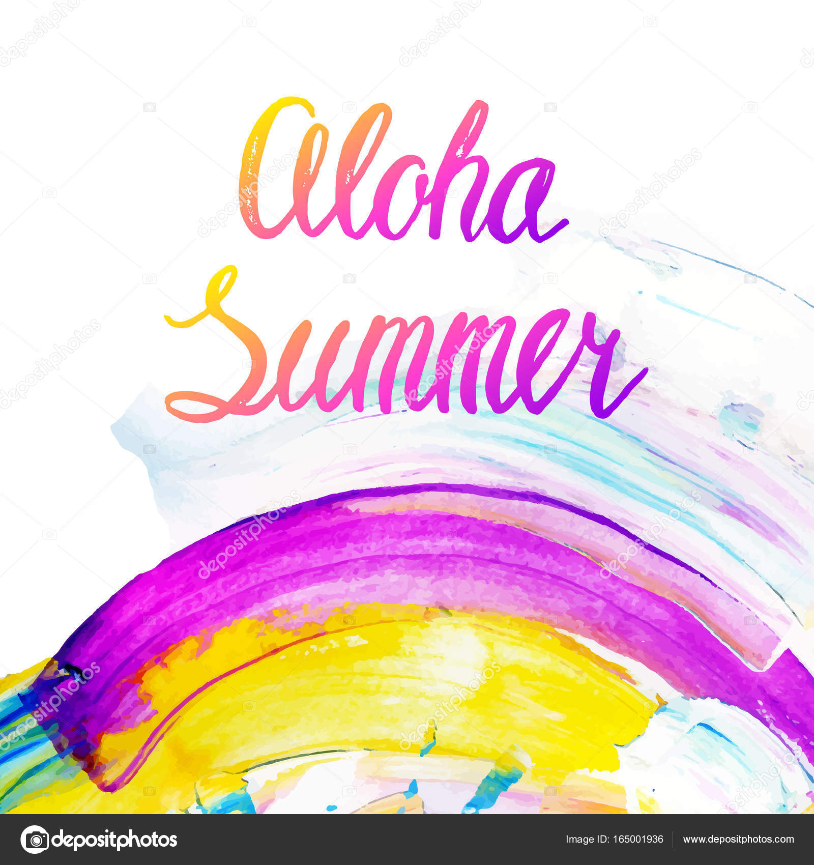Aloha Summer beautiful abstract background Stock Vector Image by ...