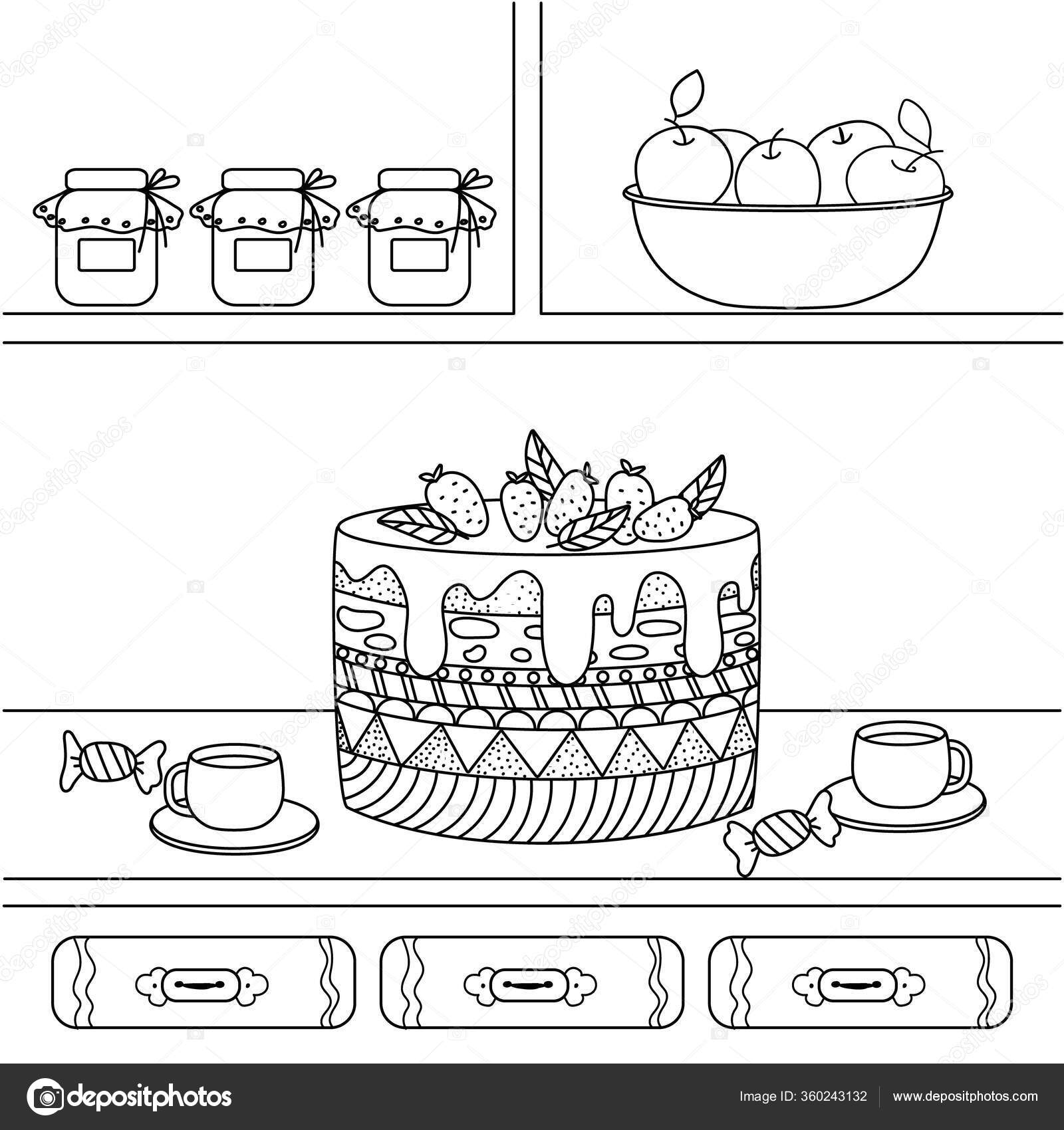 Kitchen Tools Coloring Pages