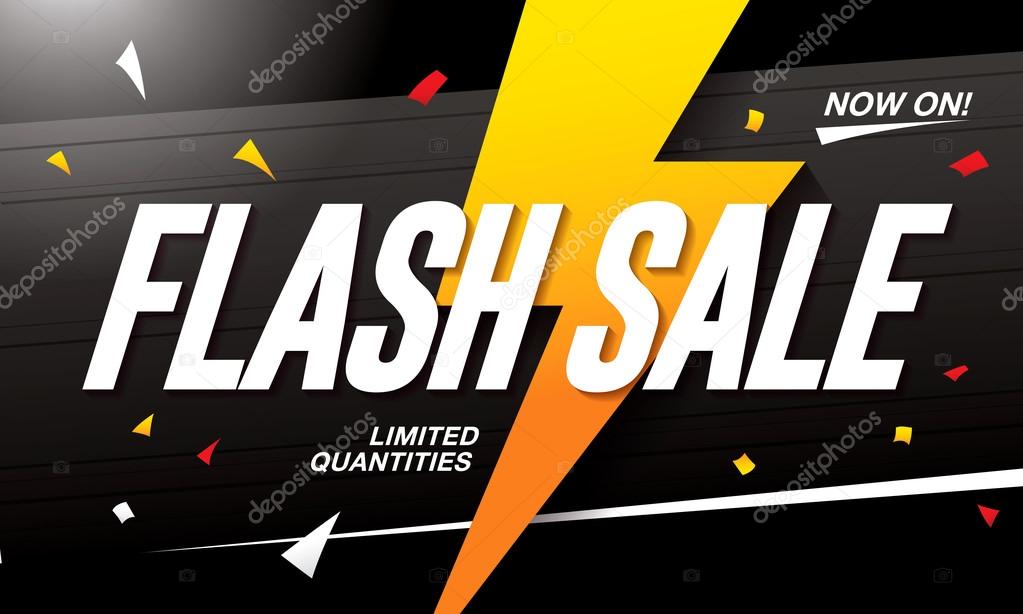 Flash sale banner template — Stock Vector © Igor_Vkv #125266704