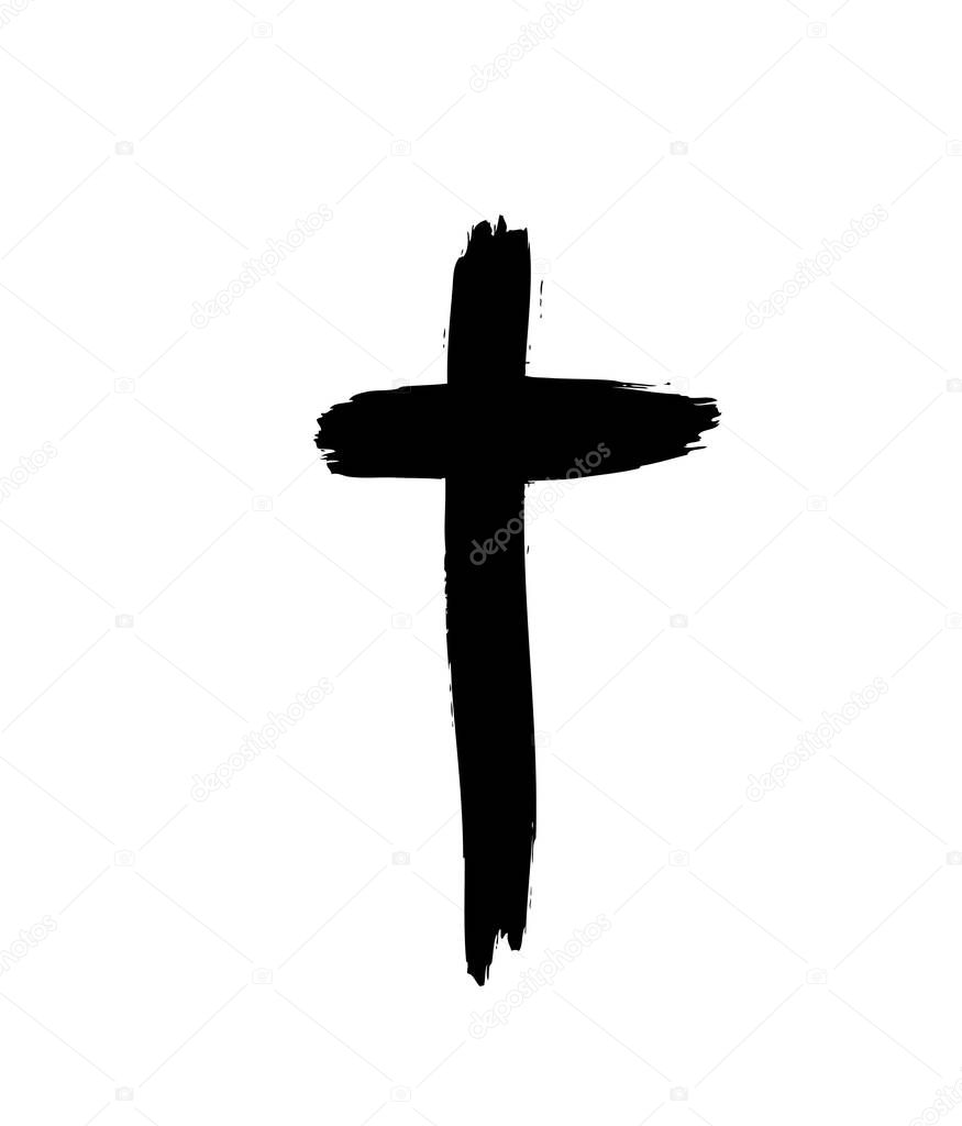 Pincel pintou Cruz — Vetores de Stock © Igor_Vkv #130733516