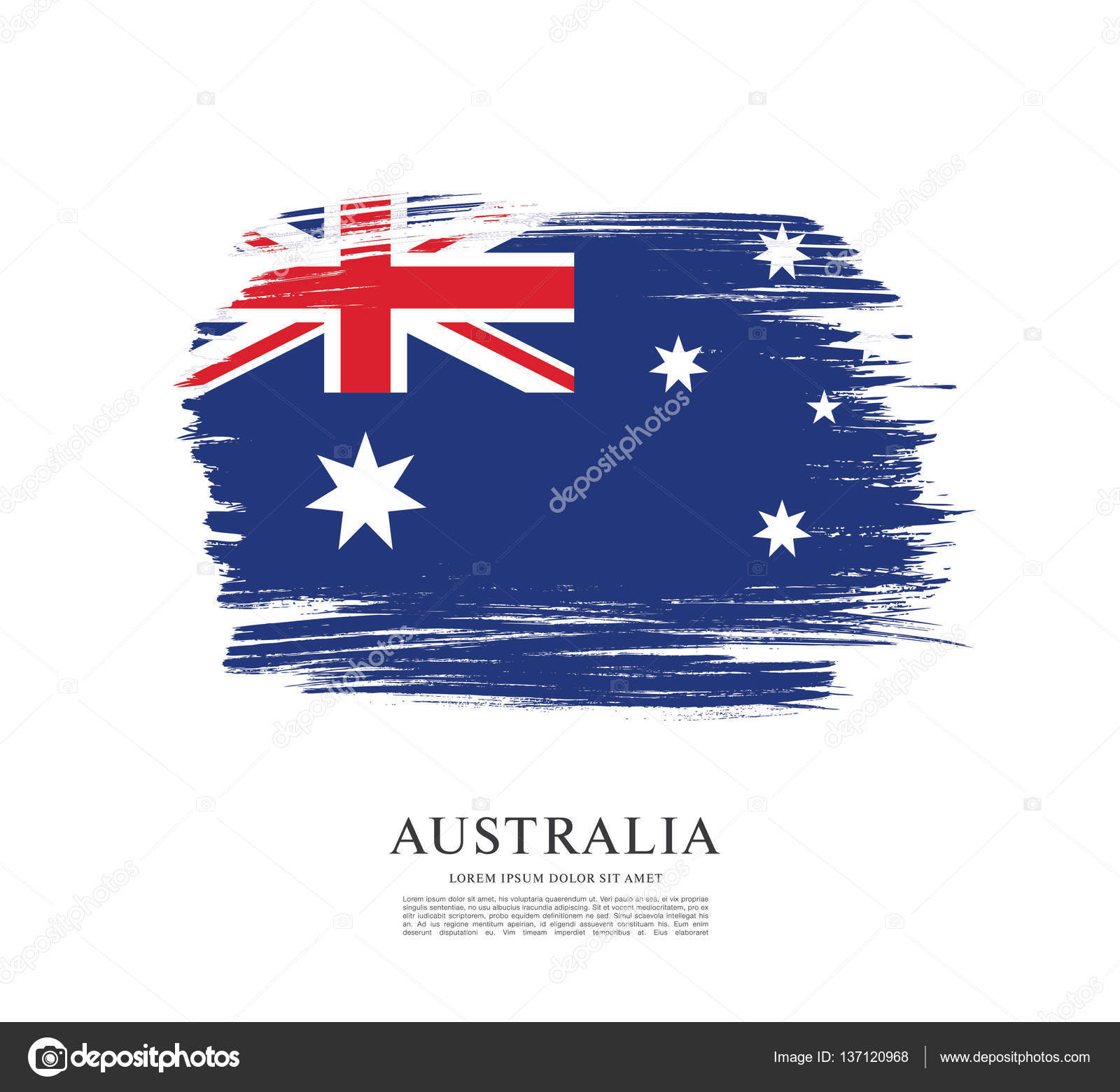 Flag of Australia background Stock Vector Image by ©Igor_Vkv #137120968