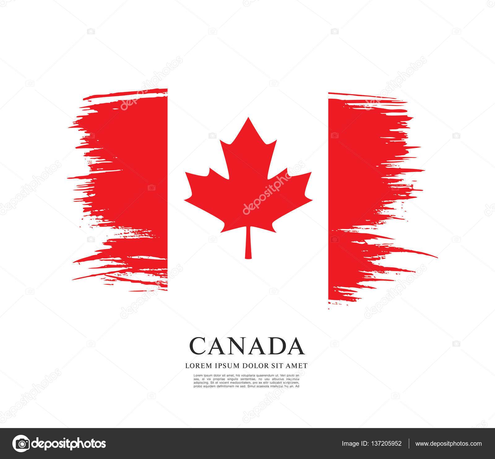 Canadian flag background Stock Vector Image by ©Igor_Vkv #137205952