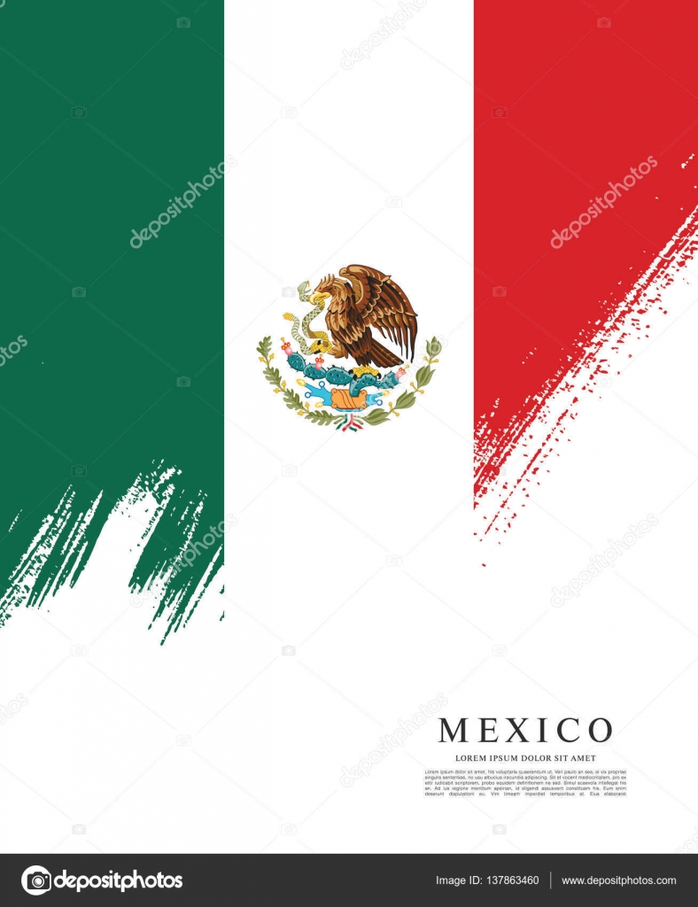 Plantilla bandera mexicana Vector de stock #137863460 de ©Igor_Vkv