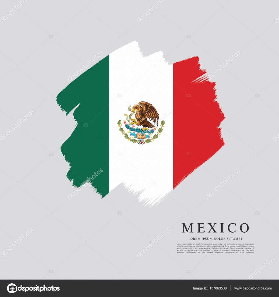 Plantilla bandera mexicana Vector de stock #137863530 de ©Igor_Vkv