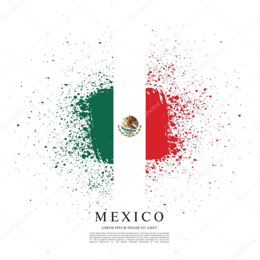 Plantilla bandera mexicana Vector de Stock de ©Igor_Vkv 137864226