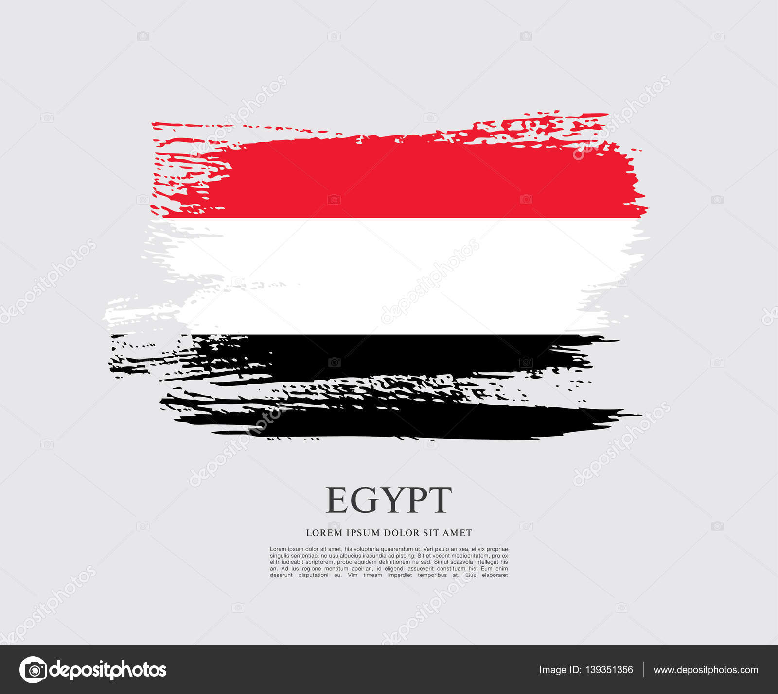 Flag of Egypt banner template Stock Vector Image by ©Igor_Vkv #139351356