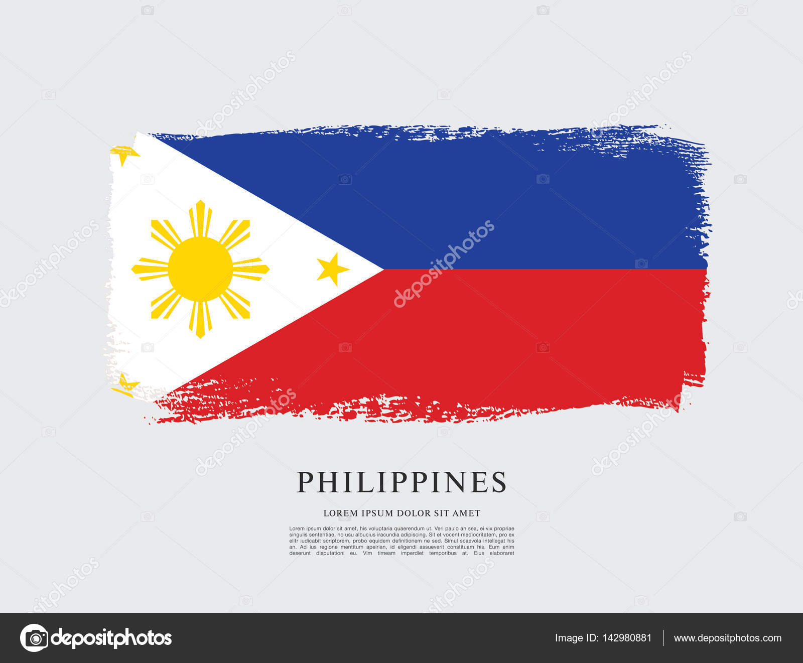 Flag of philippines banner Stock Vector Image by ©Igor_Vkv #142980881