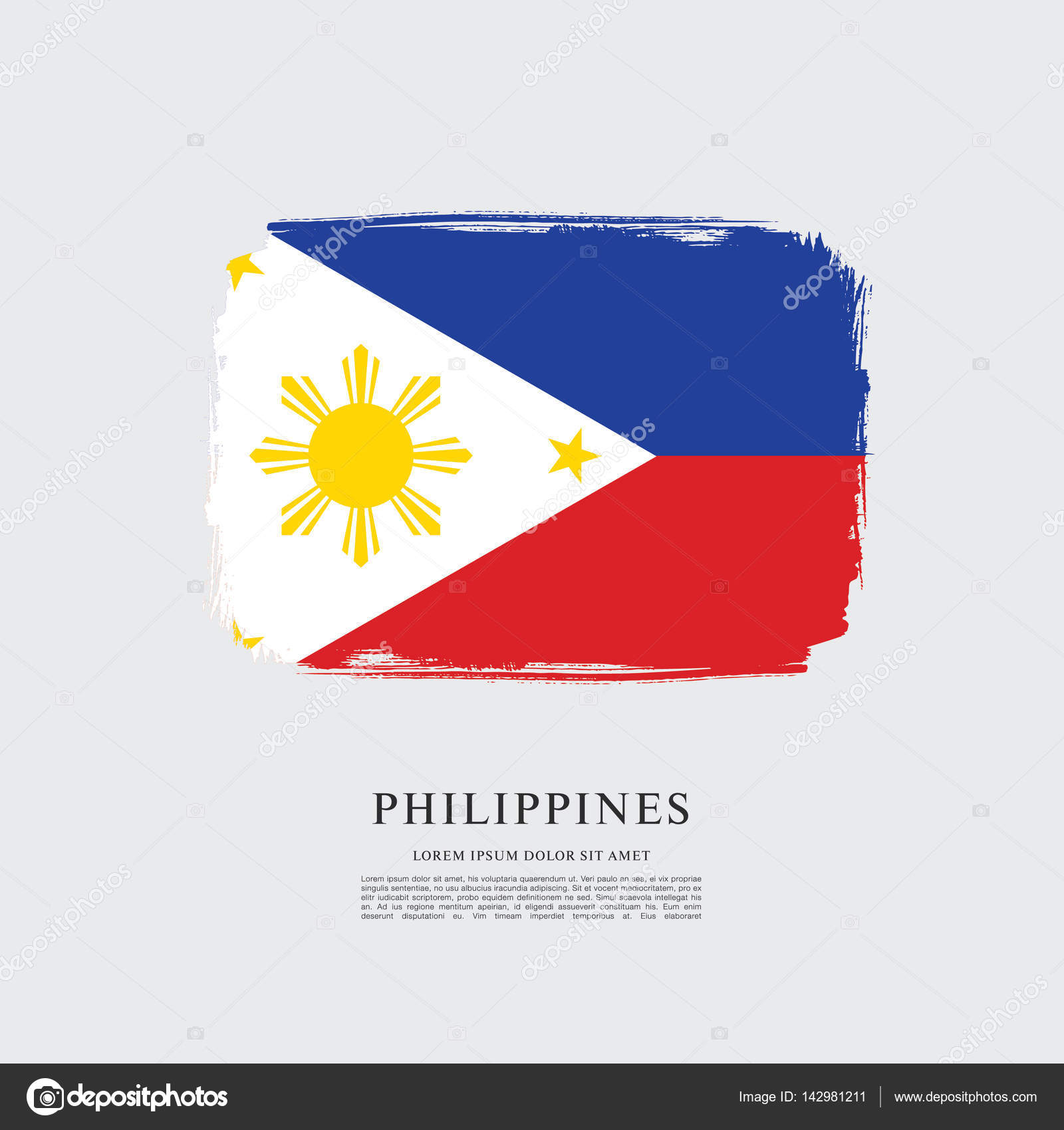 Flag of philippines banner Stock Vector Image by ©Igor_Vkv #142981211