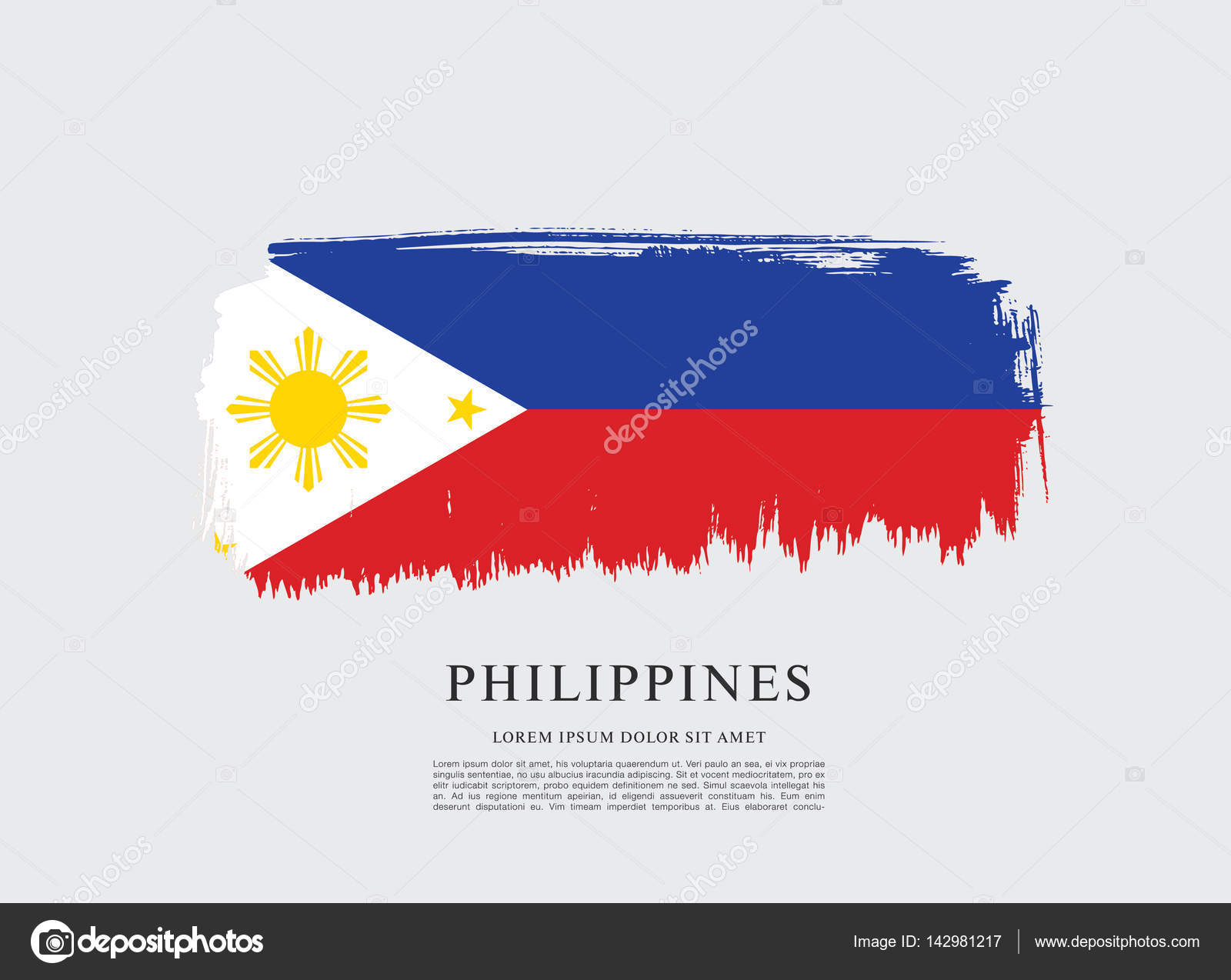 Flag of philippines banner Stock Vector by ©Igor_Vkv 142981217
