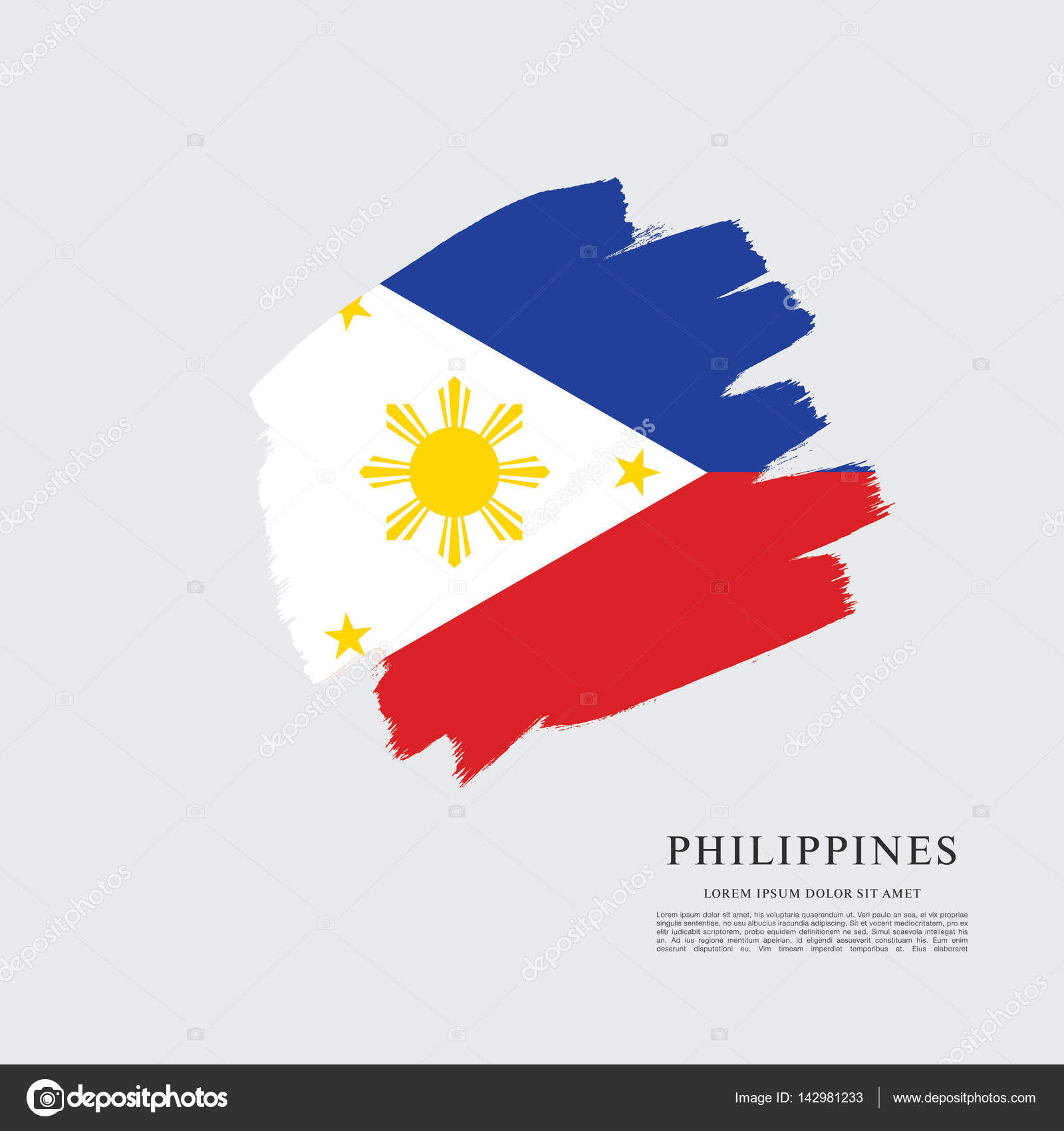 Flag of philippines banner Stock Vector Image by ©Igor_Vkv #142981233