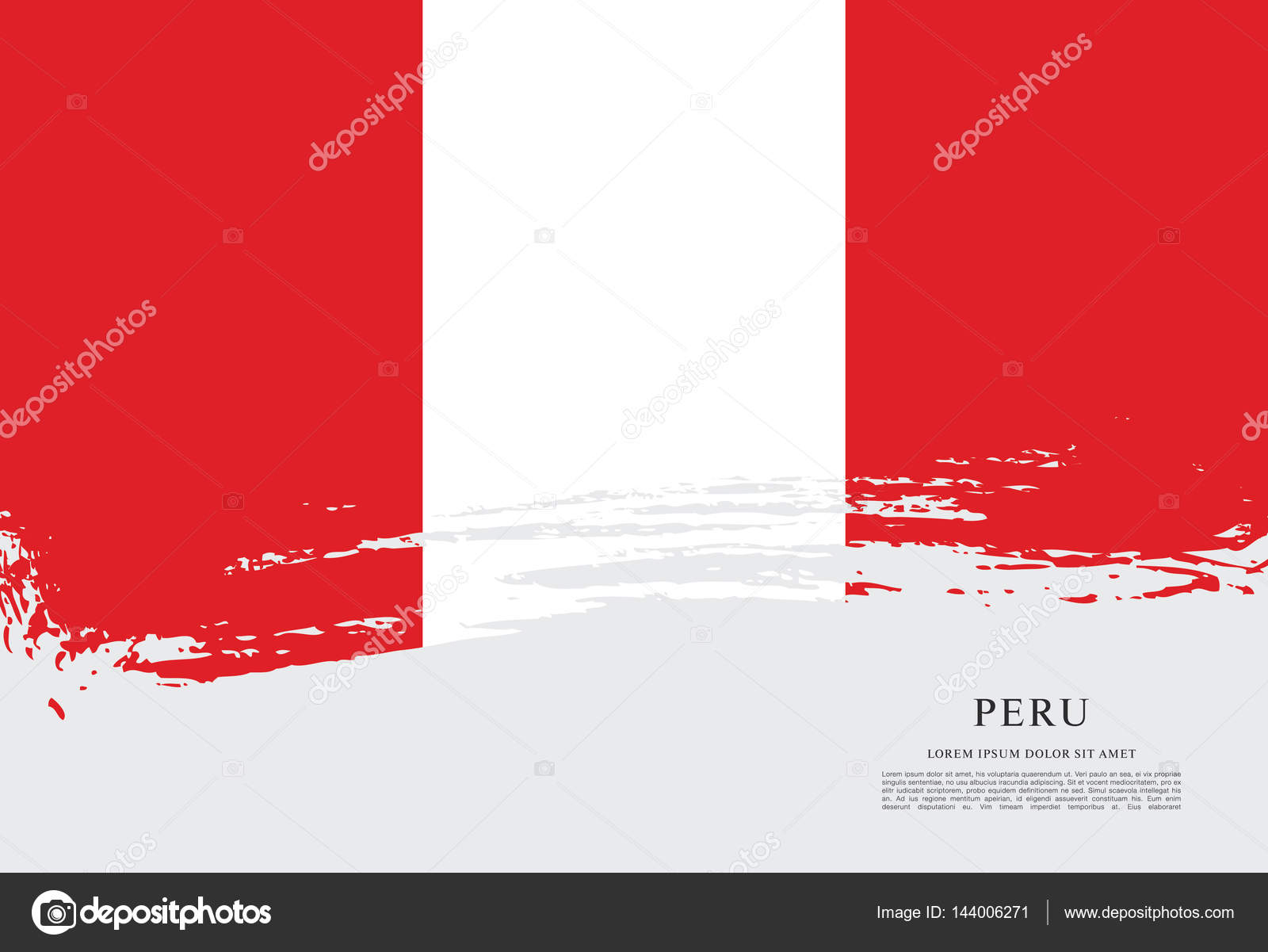 Flag of peru template Stock Vector by ©Igor_Vkv 144006271