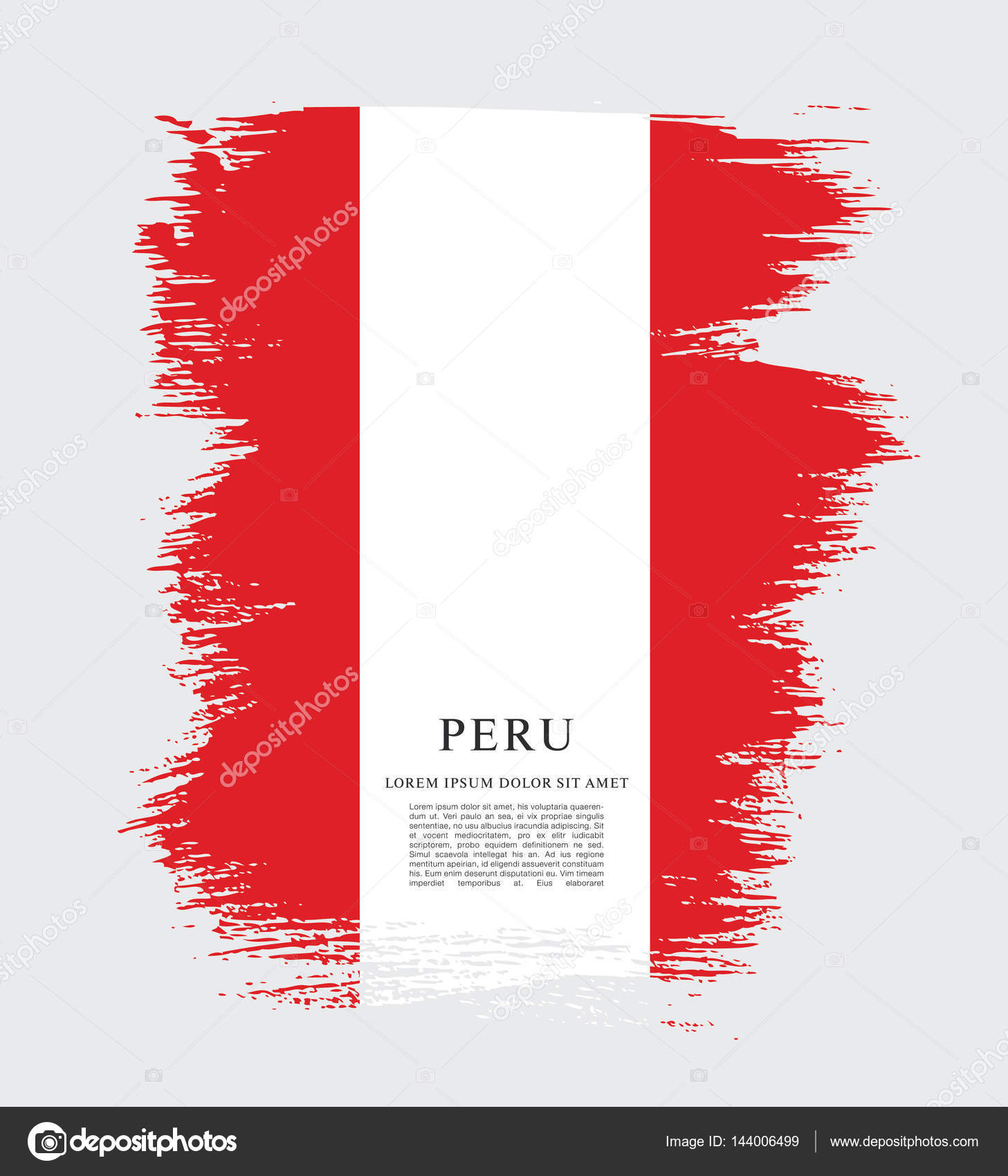 Flag of peru template Stock Vector by ©Igor_Vkv 144006499
