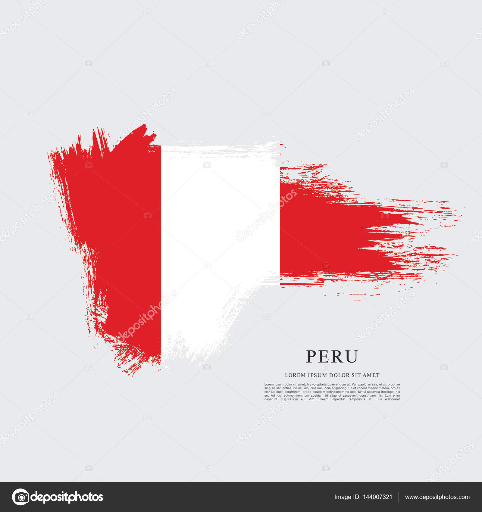Flag of peru template Stock Vector Image by ©Igor_Vkv #144007321