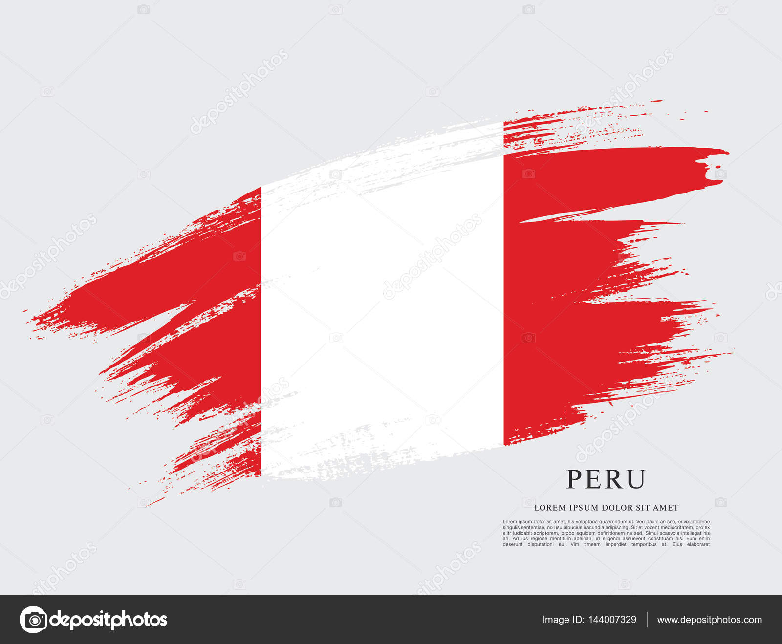Flag of peru template Stock Vector Image by ©Igor_Vkv #144007329