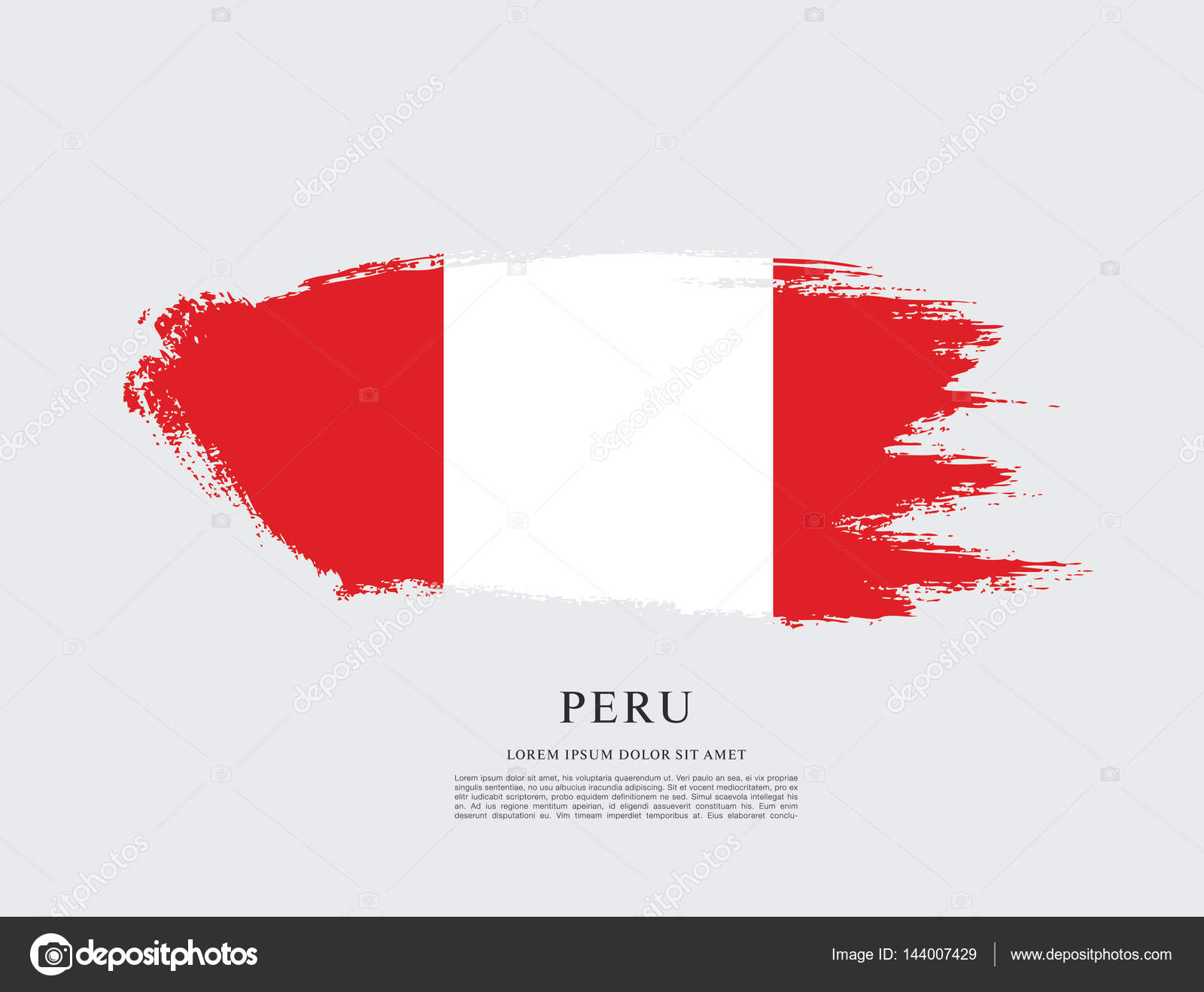 Flag of peru template Stock Vector by ©Igor_Vkv 144007429