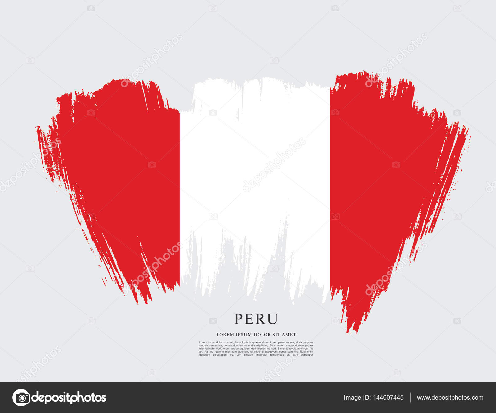 Flag of peru template Stock Vector by ©Igor_Vkv 144007445