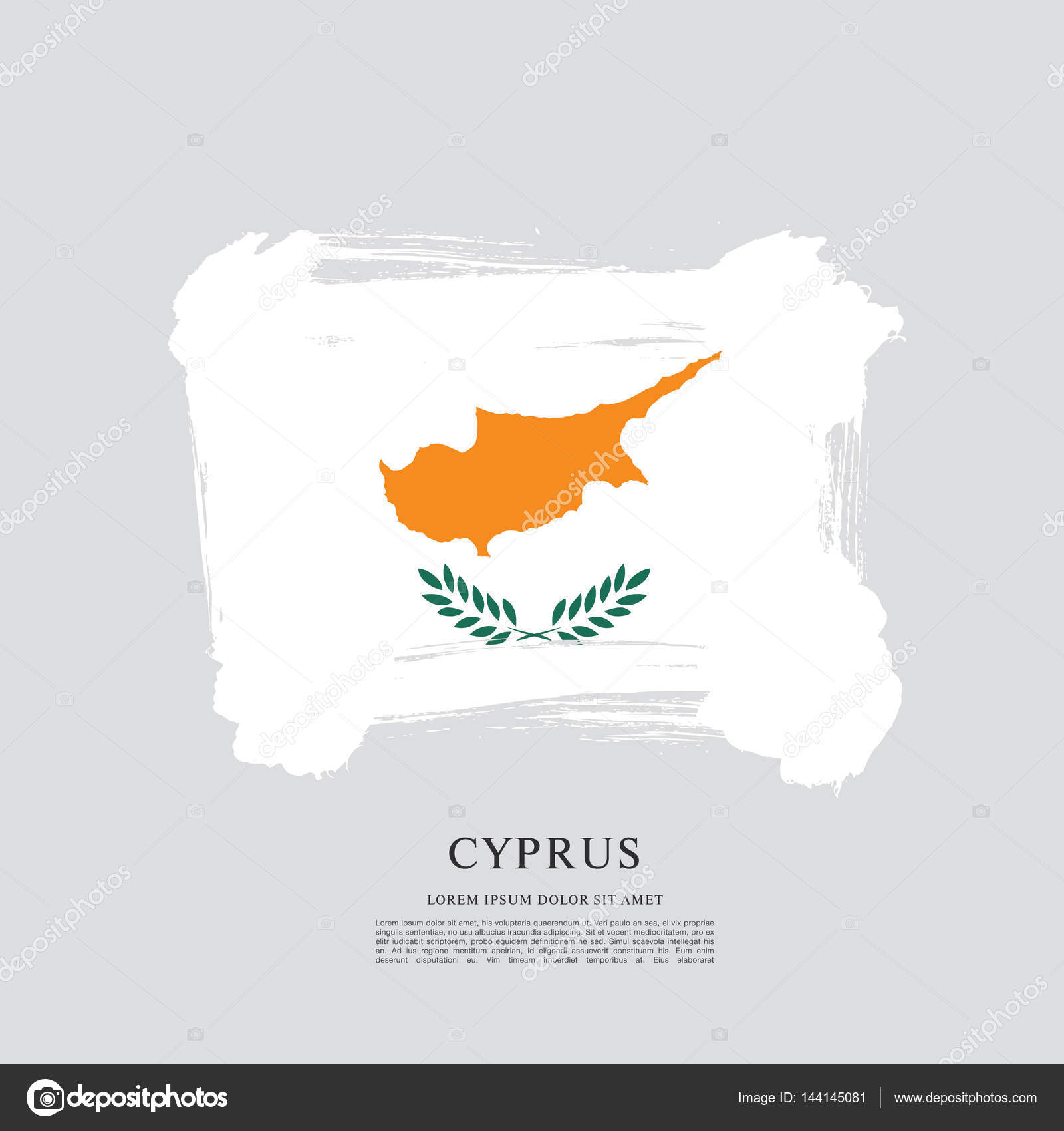 Flag of Cyprus template Stock Vector by ©Igor_Vkv 144145081